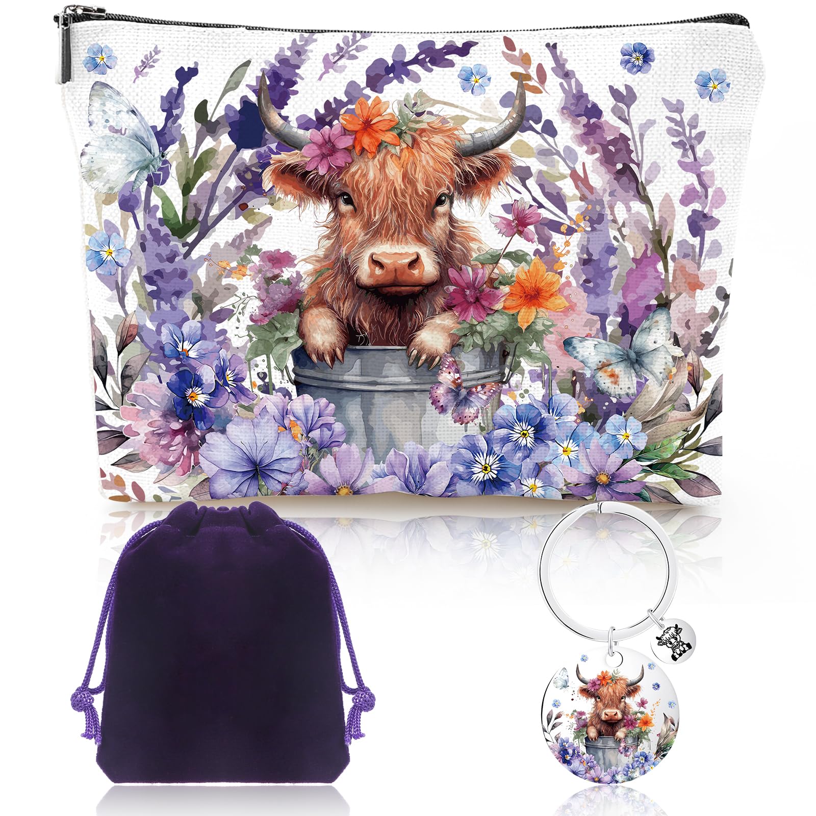 Amazon.com: Luvsweets Highland Cow Gifts for Women - Spring Highland ...