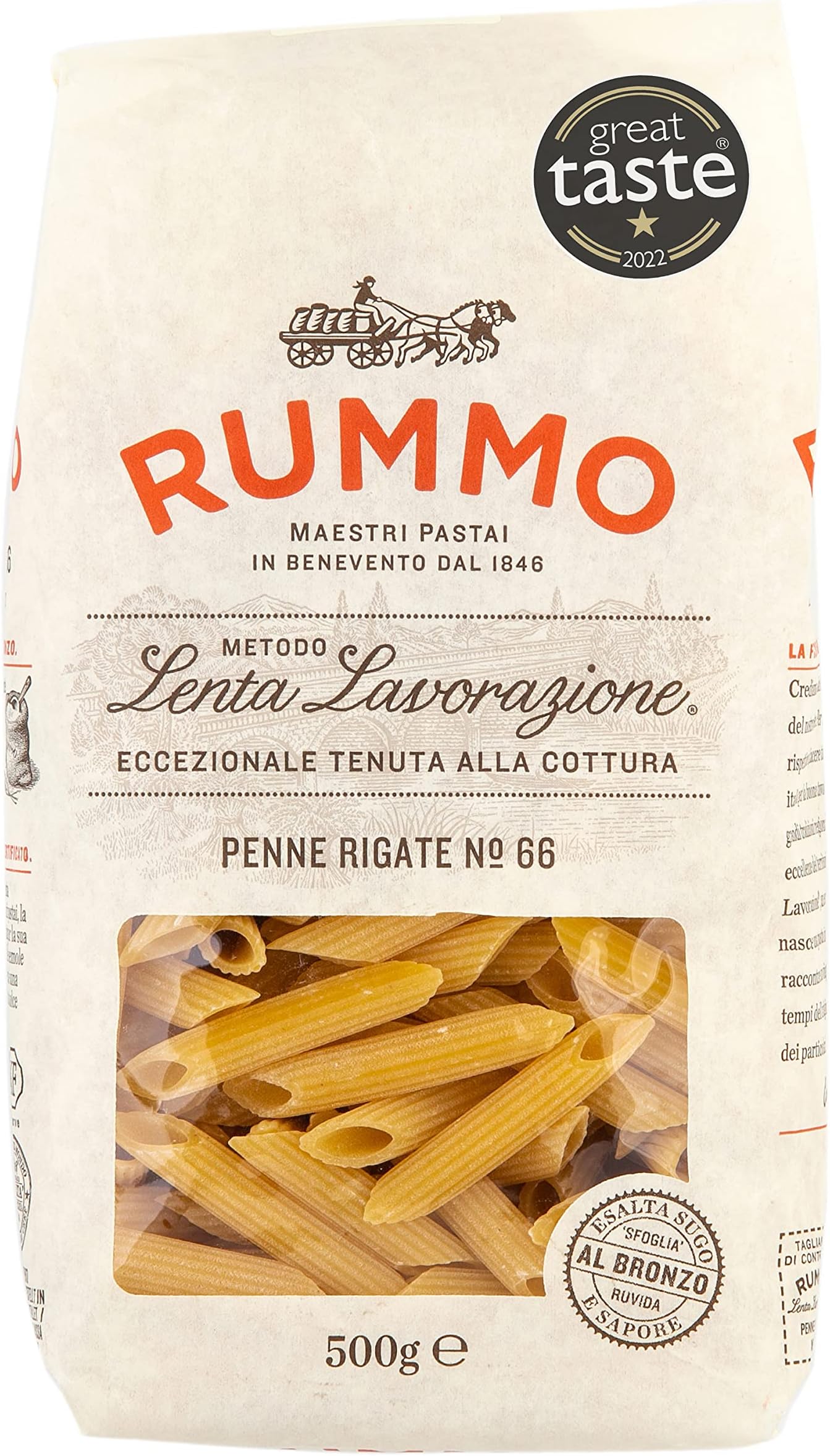 Amazon.com : Rummo Penne Rigate No 66, 16 Oz : Grocery & Gourmet Food