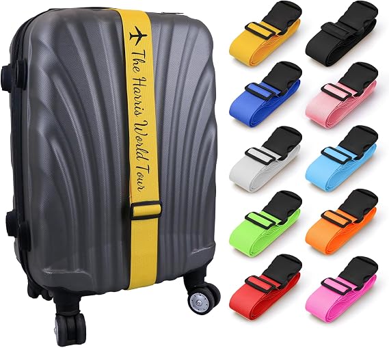 Personalised Luggage Strap for Suitcase, 1 Piece - Custom Luggage Strap ...
