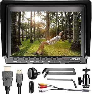 Neewer NW759 7-pulgada 1280x800 IPS Pantalla Monitor Campo Cámara con 1 ...