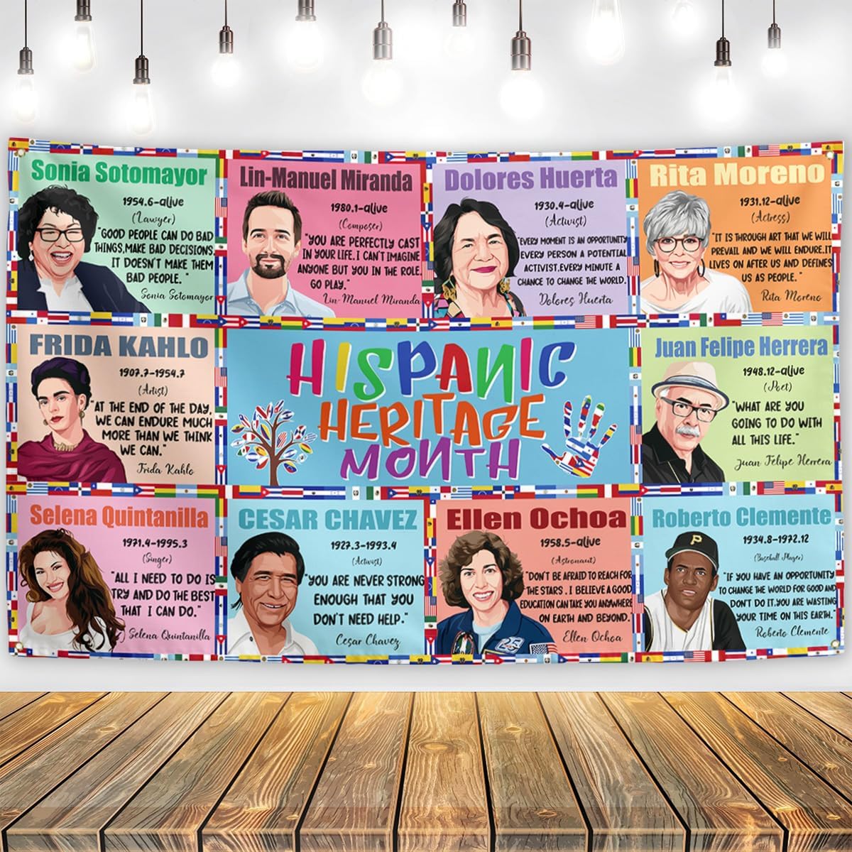 Amazon.com: Hispanic Heritage Month Decorations Latin American Banner ...