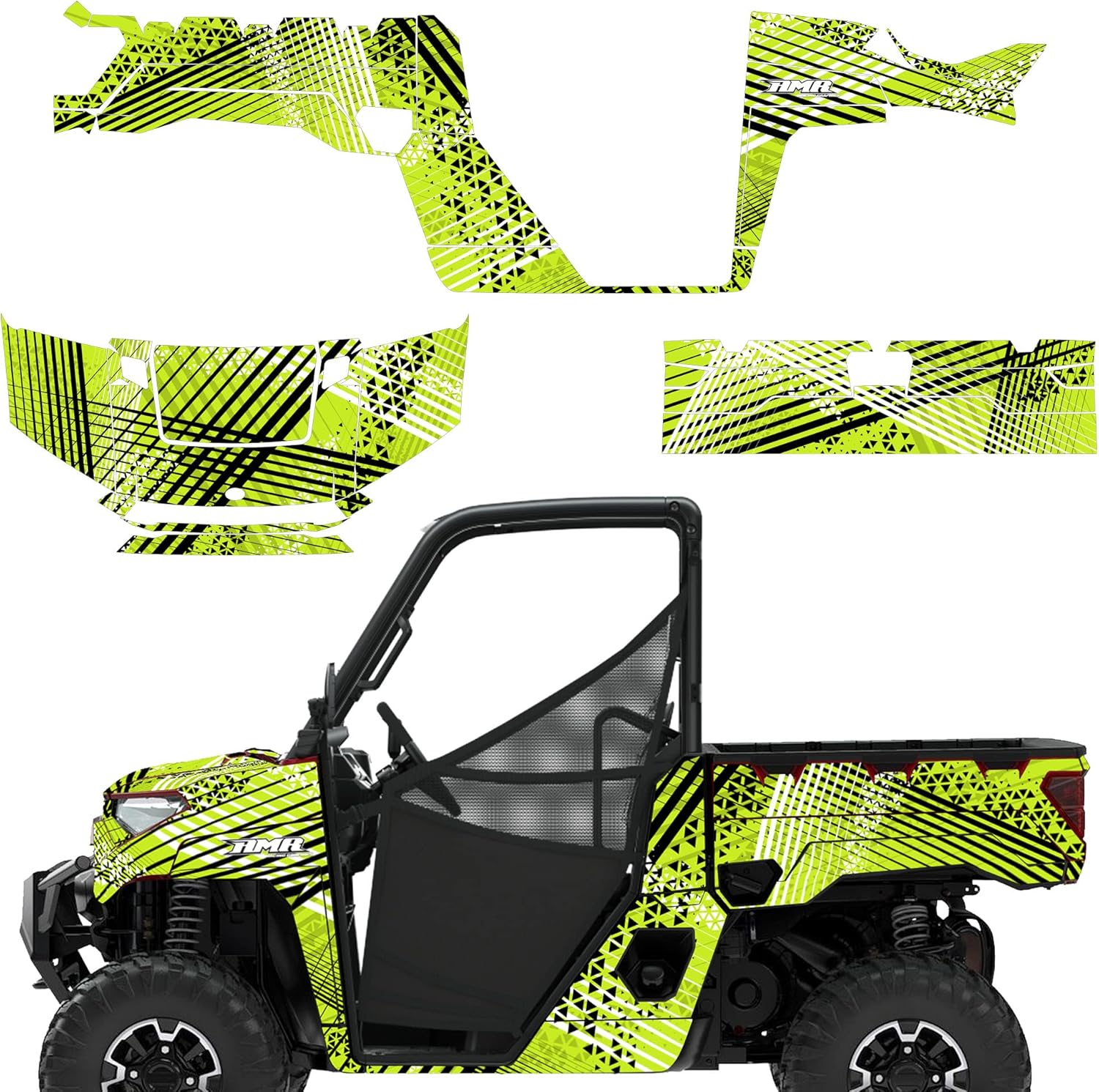 Amazon.com: AMR Racing UTV Graphics kit Sticker Decal Compatible with ...