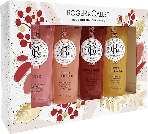 Roger & Gallet Shower Gel Gift Set: Rose, Fleur de Figuier, Bois d ...