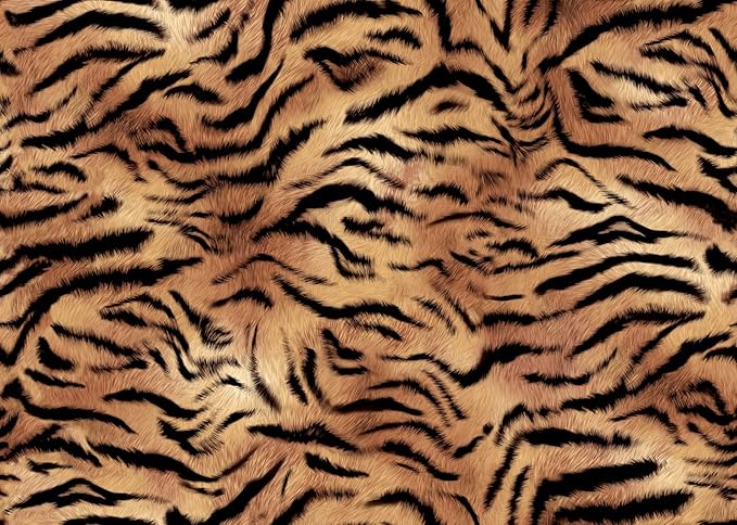 Amazon.com : BELECO 7x5ft Fabric Tiger Print Backdrop for Photography ...
