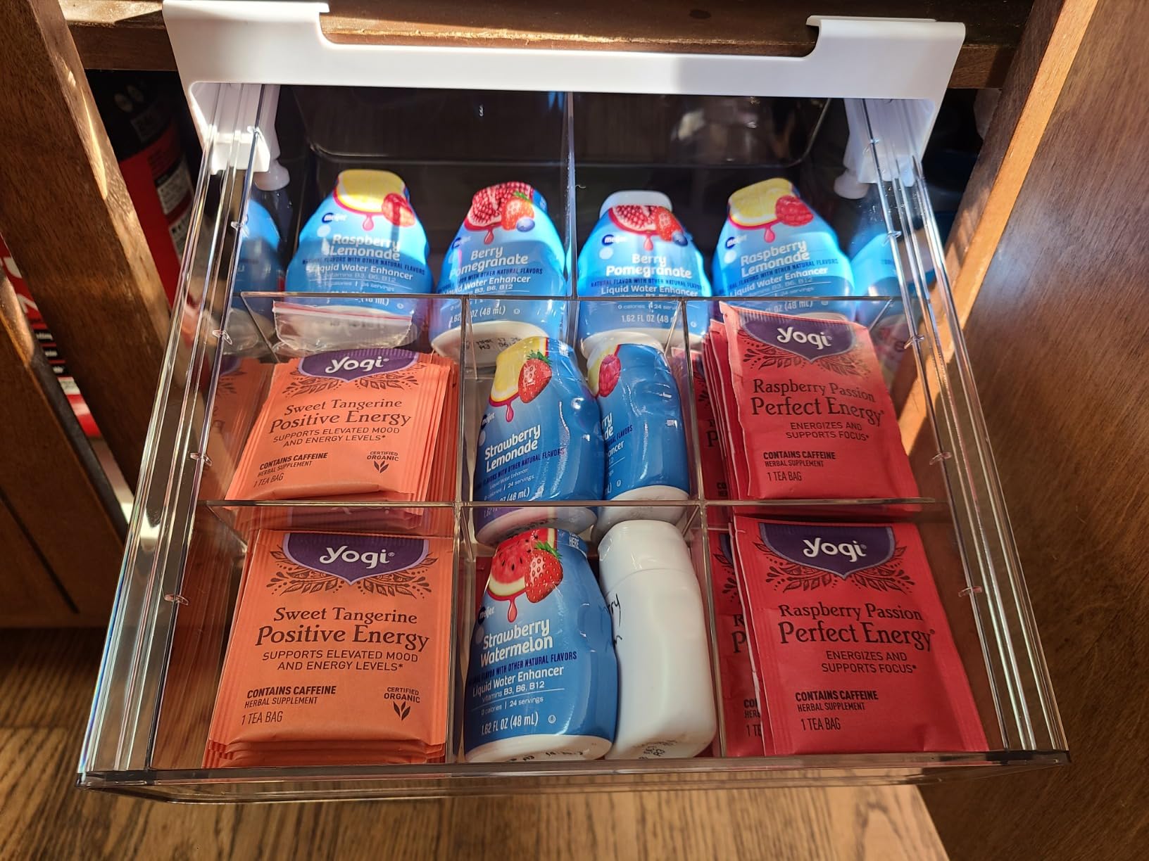 $7/mo - Finance vacane Refrigerator Organizer Drawer, Clear Under Shelf ...
