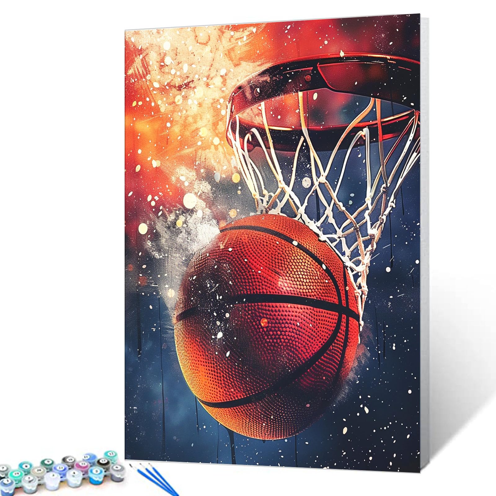 Amazon.com: Tucocoo Sport of Basketball Paint by Number for Adults ...
