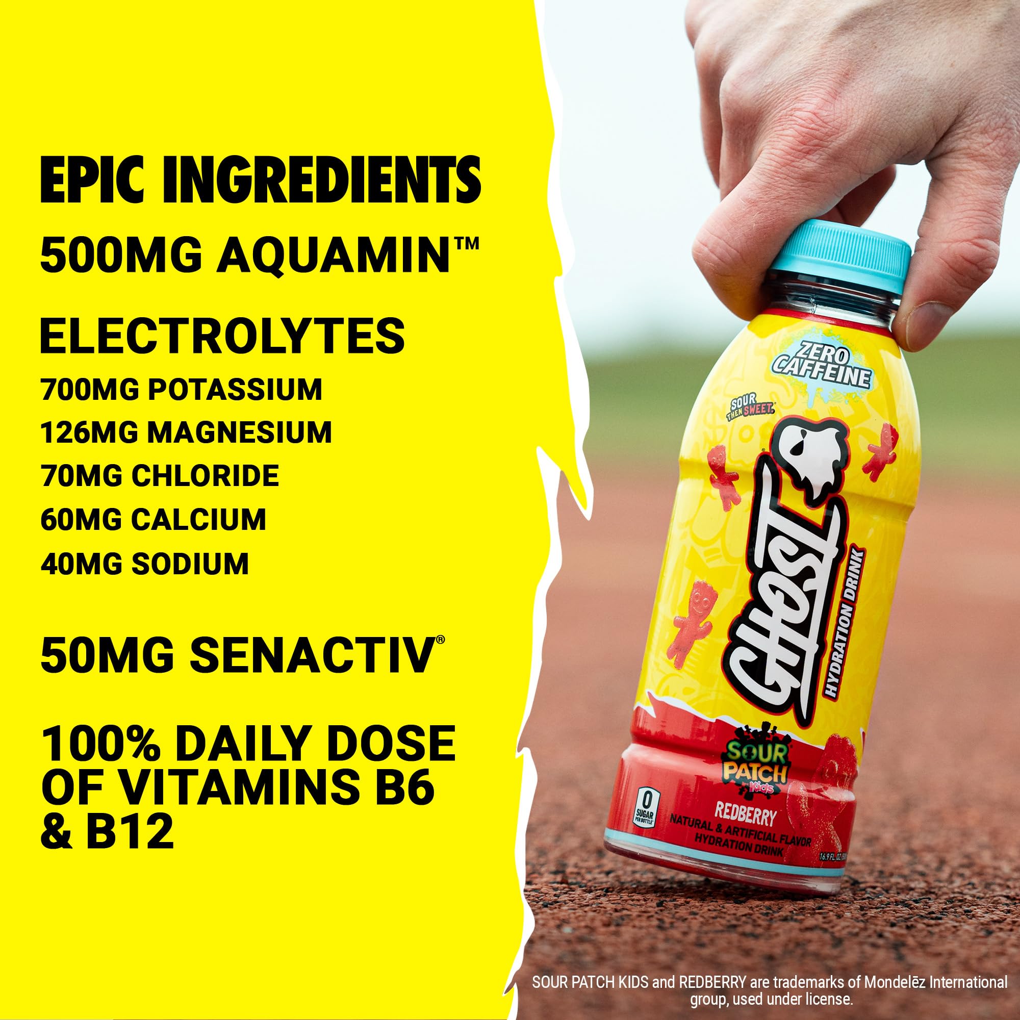Snapklik.com : GHOST Hydration Drink, Sour Patch Kids Redberry - RTD ...
