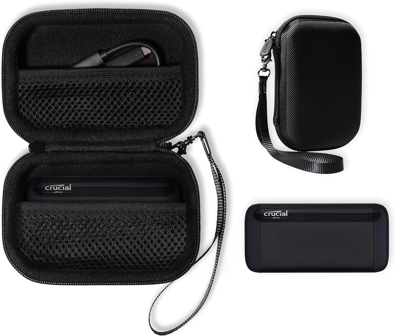 Amazon.com: CaseSack Case for Crucial X8 1TB, 2TB, 4TB Portable SSD ...