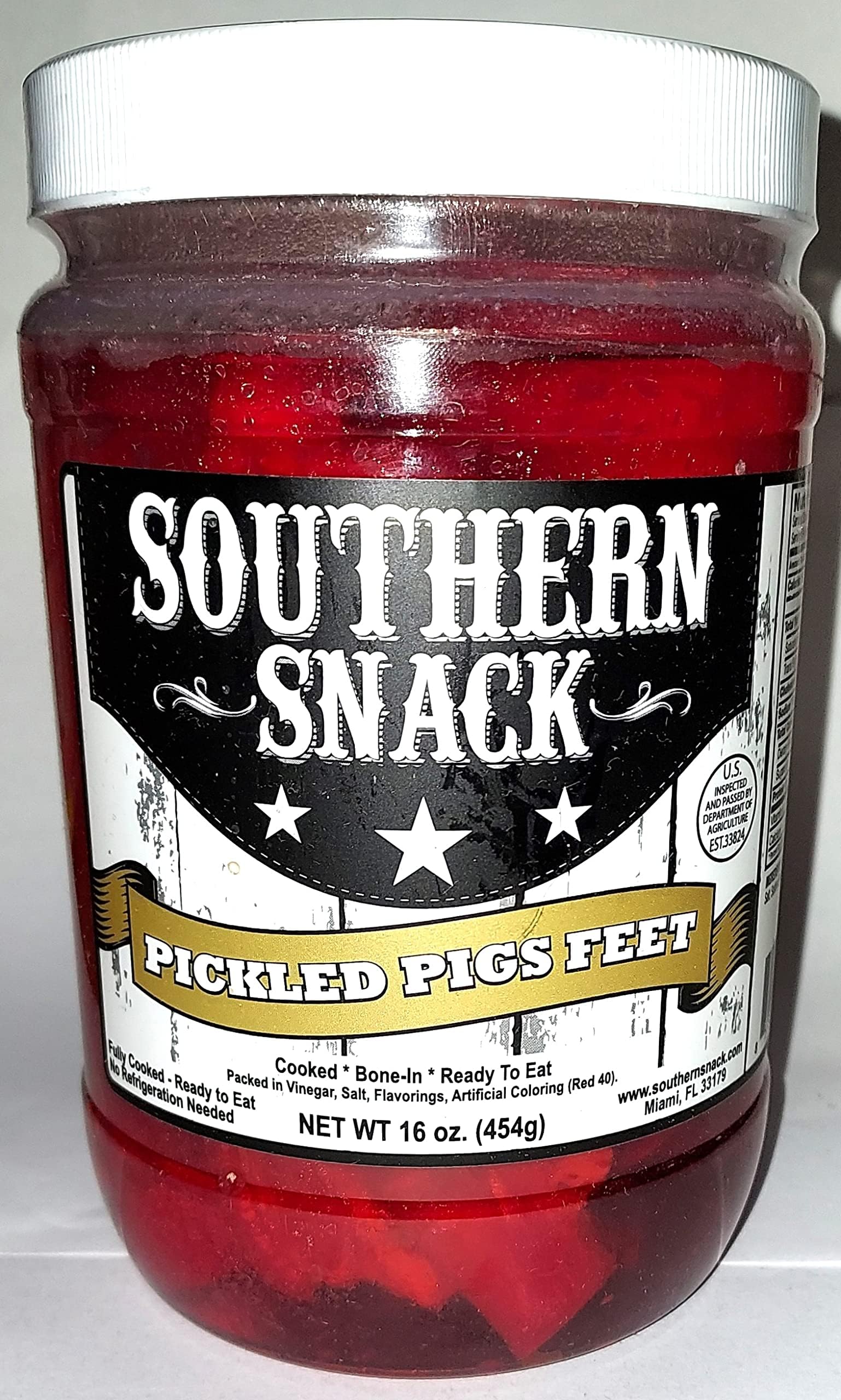 Amazon.com : Southern Snack Pickled Pigs Feet 16 oz Jar Quart Size ...