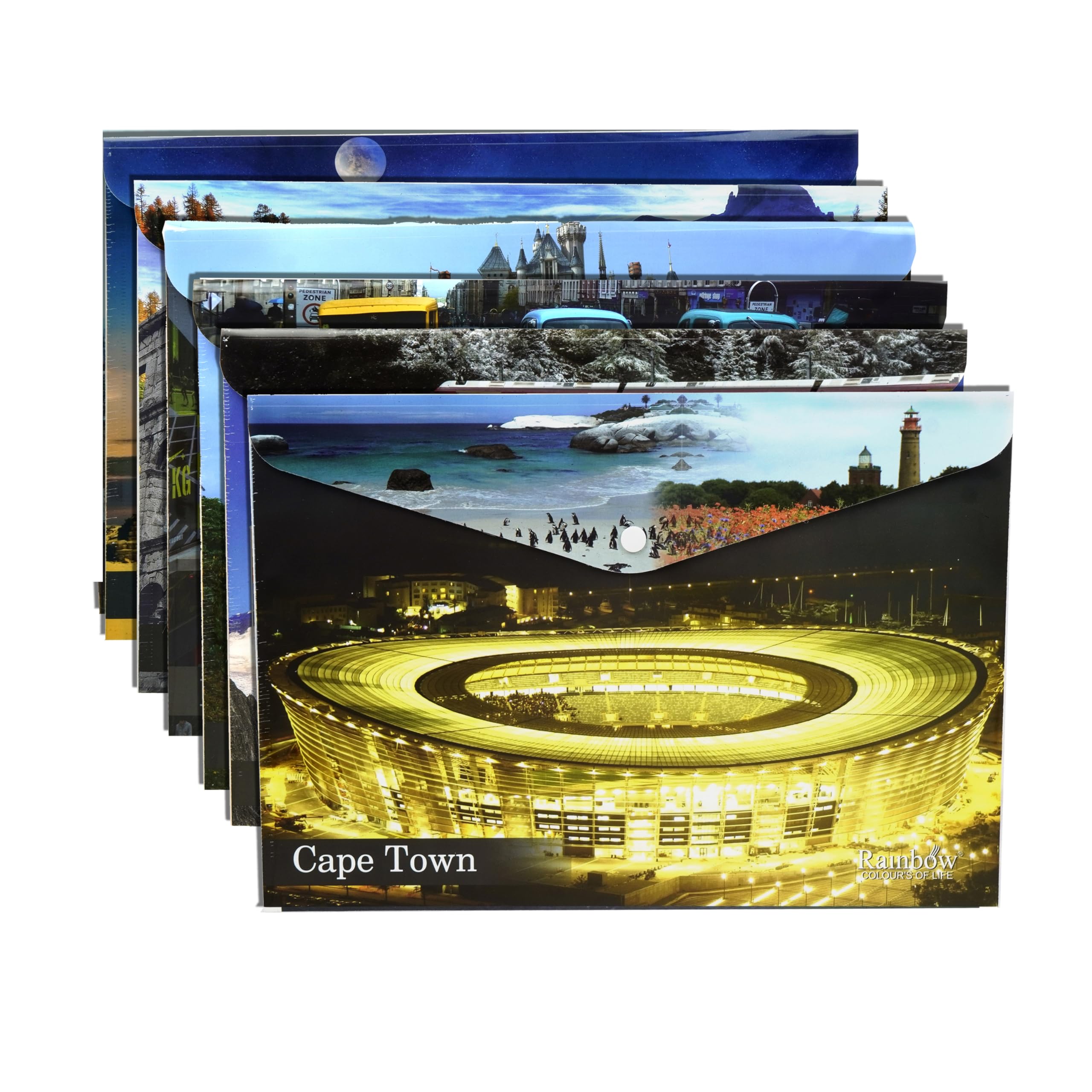 Shuban 6 Pcs Pcs Documents File Storage Holder with Snap Button Closer ...