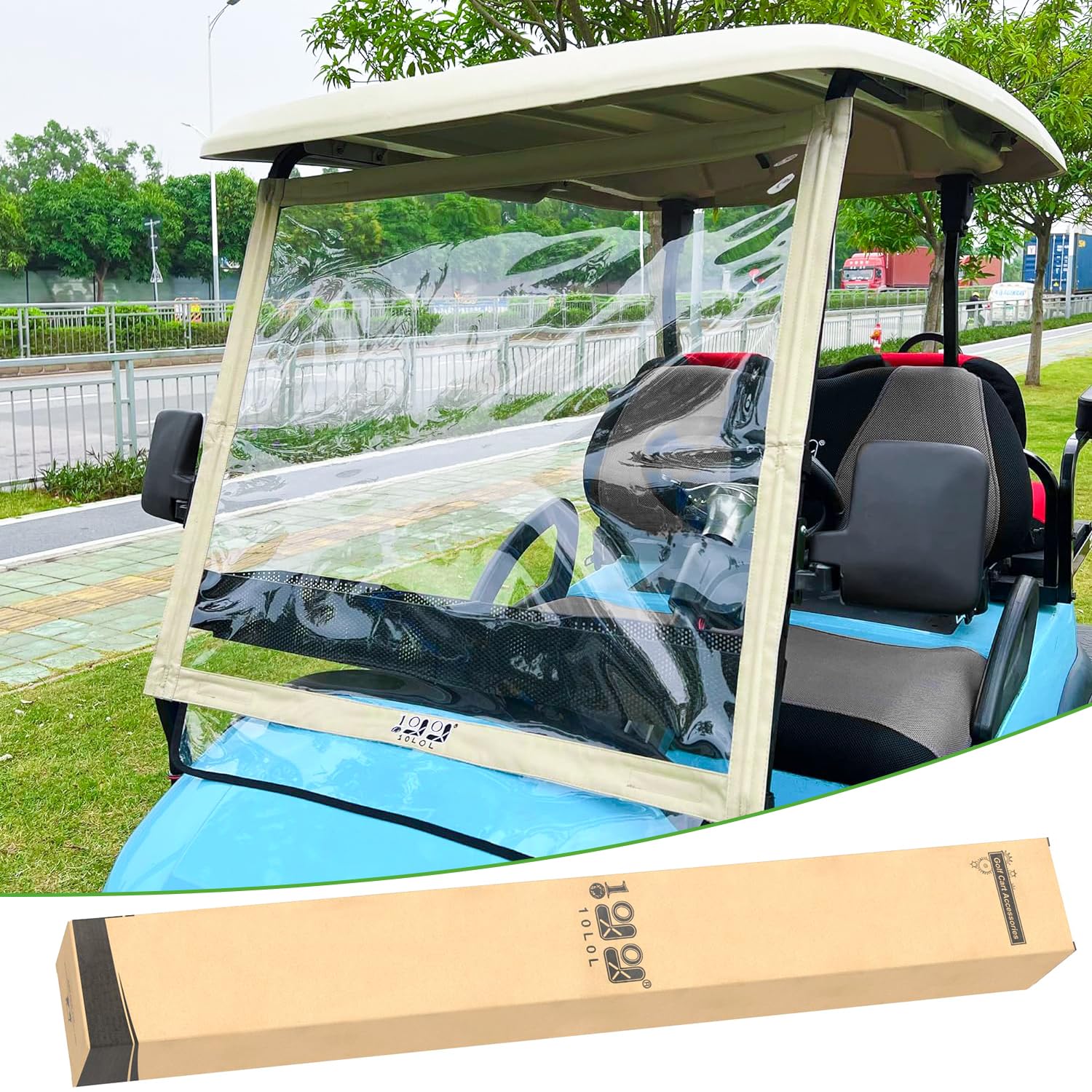 Snapklik.com : 10L0L Golf Cart Windshield For Club Car Precedent