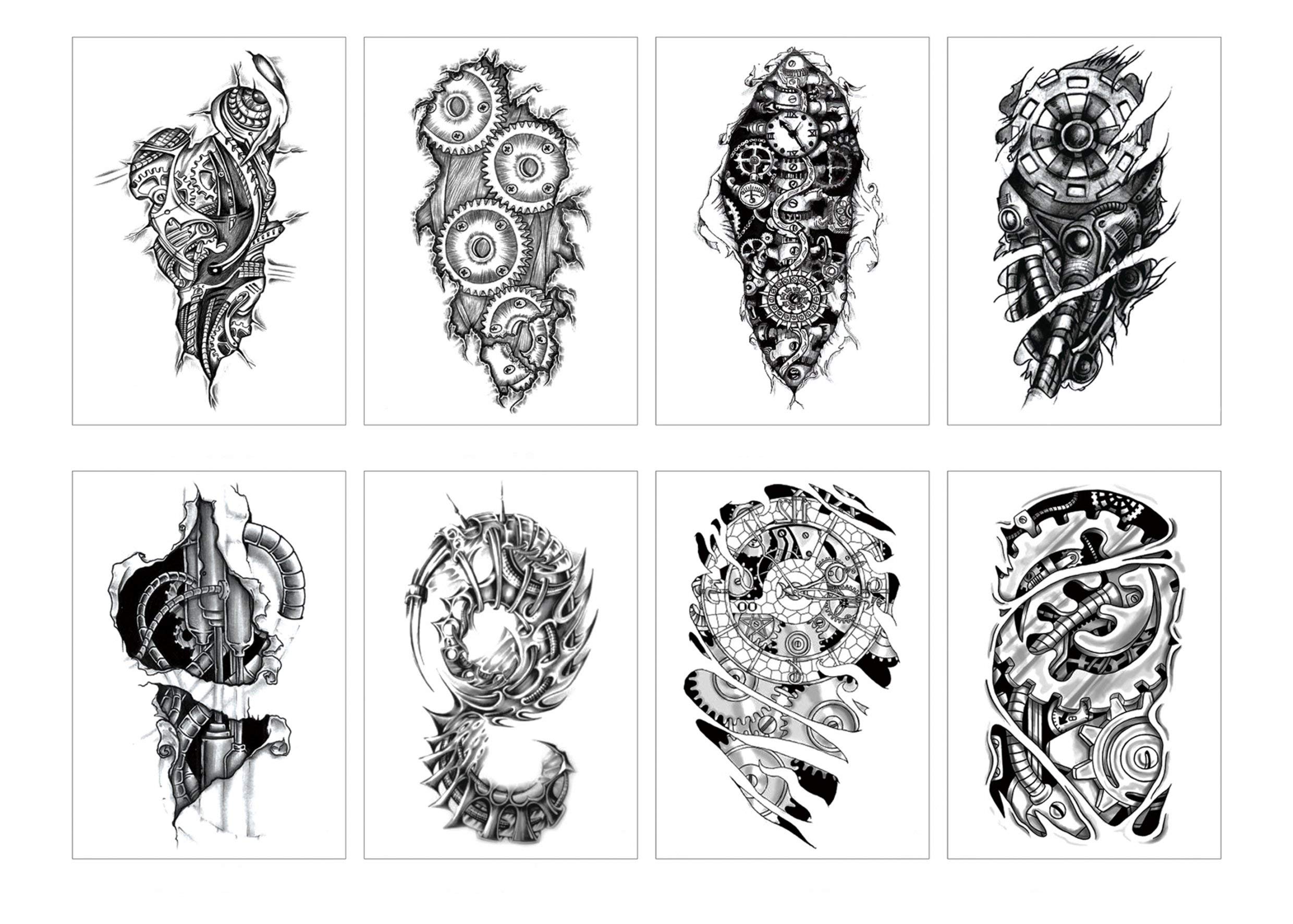 Half Chest Tattoos Designs