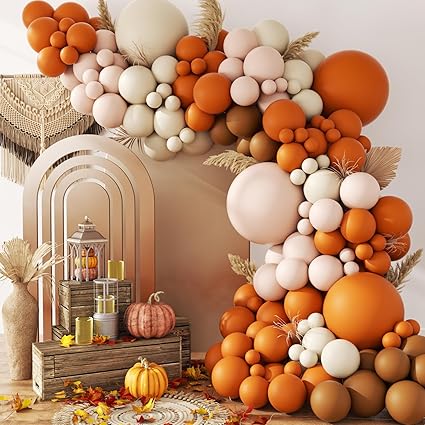 Amazon.com: 147pcs Fall Balloon Arch Kit Thanksgiving Balloon Arch Fall ...