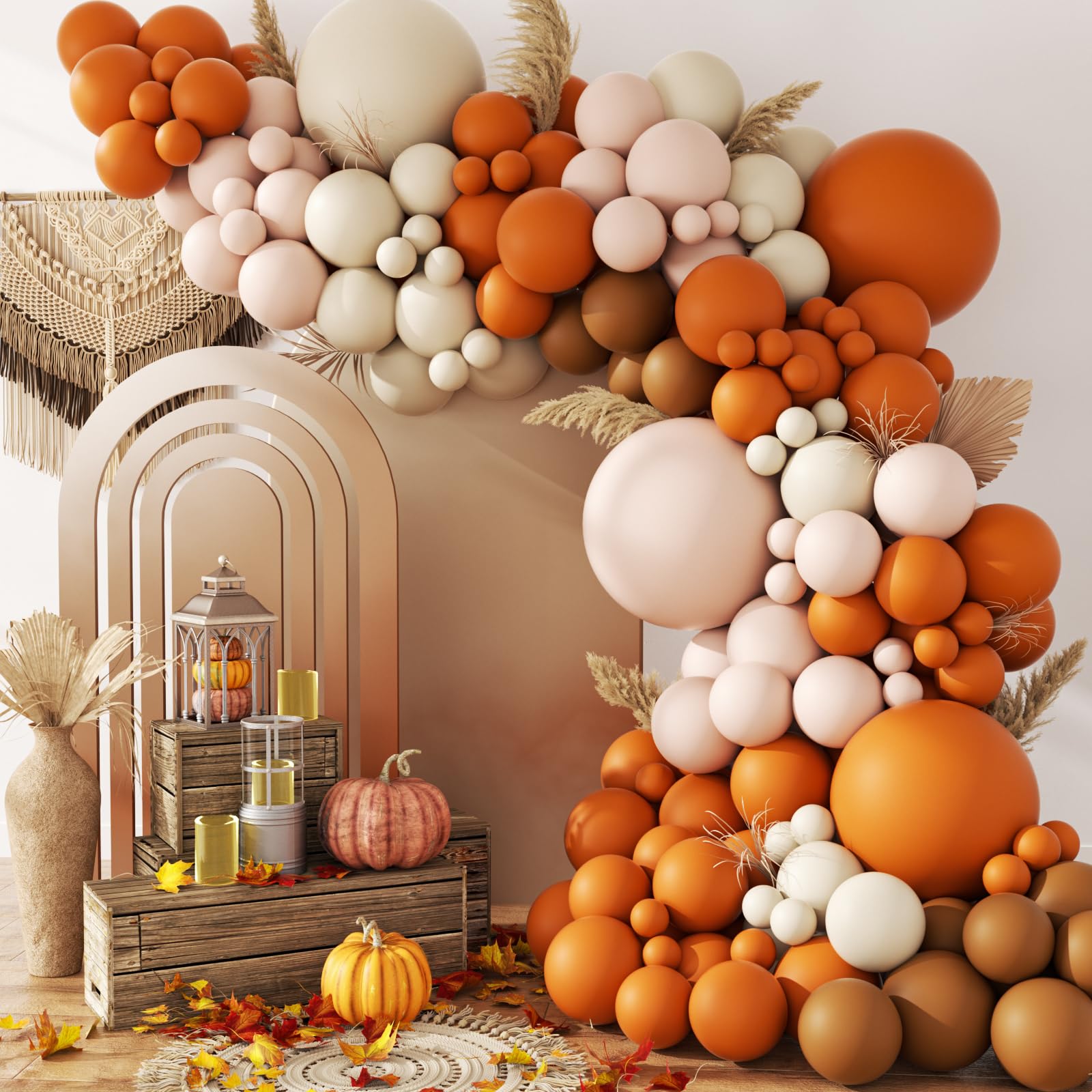 Amazon.com: 147pcs Fall Balloon Arch Kit Thanksgiving Balloon Arch Fall ...