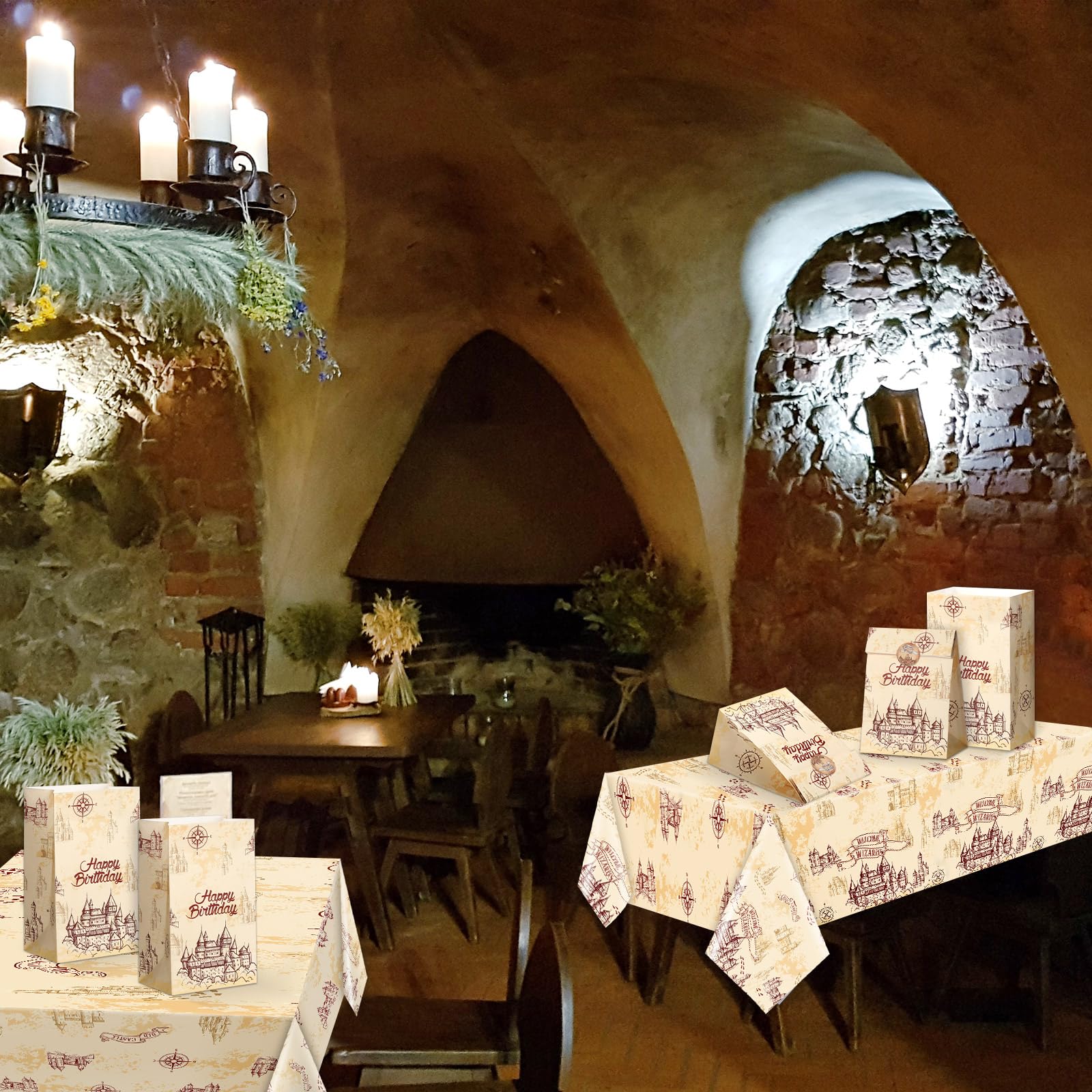 Snapklik.com : Magical Wizard Party Gift Bags Paper Goodie Bags School ...