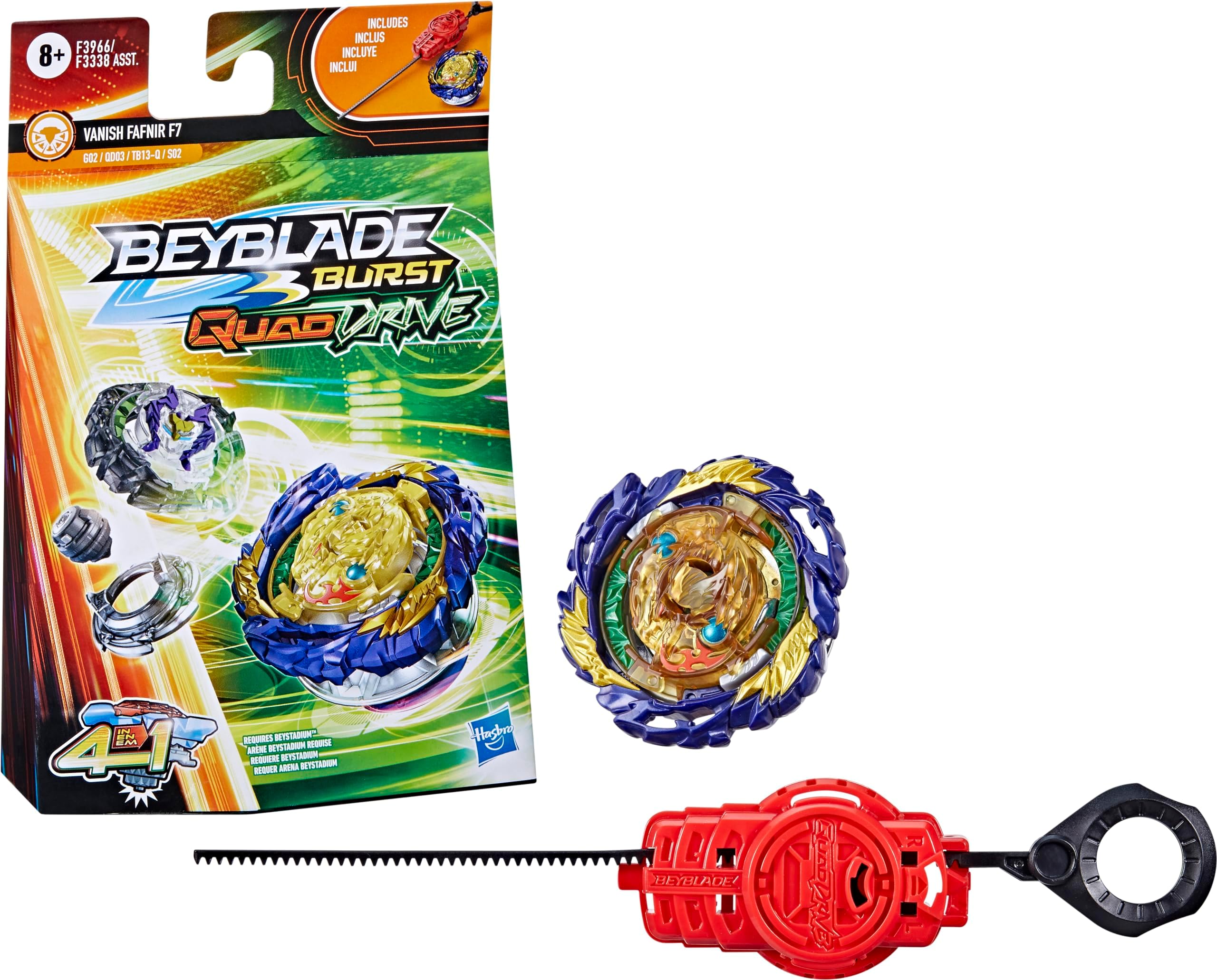 Buy Beyblade Burst Quaddrive Vanish Fafnir F7 - Stamina/Balance Type ...