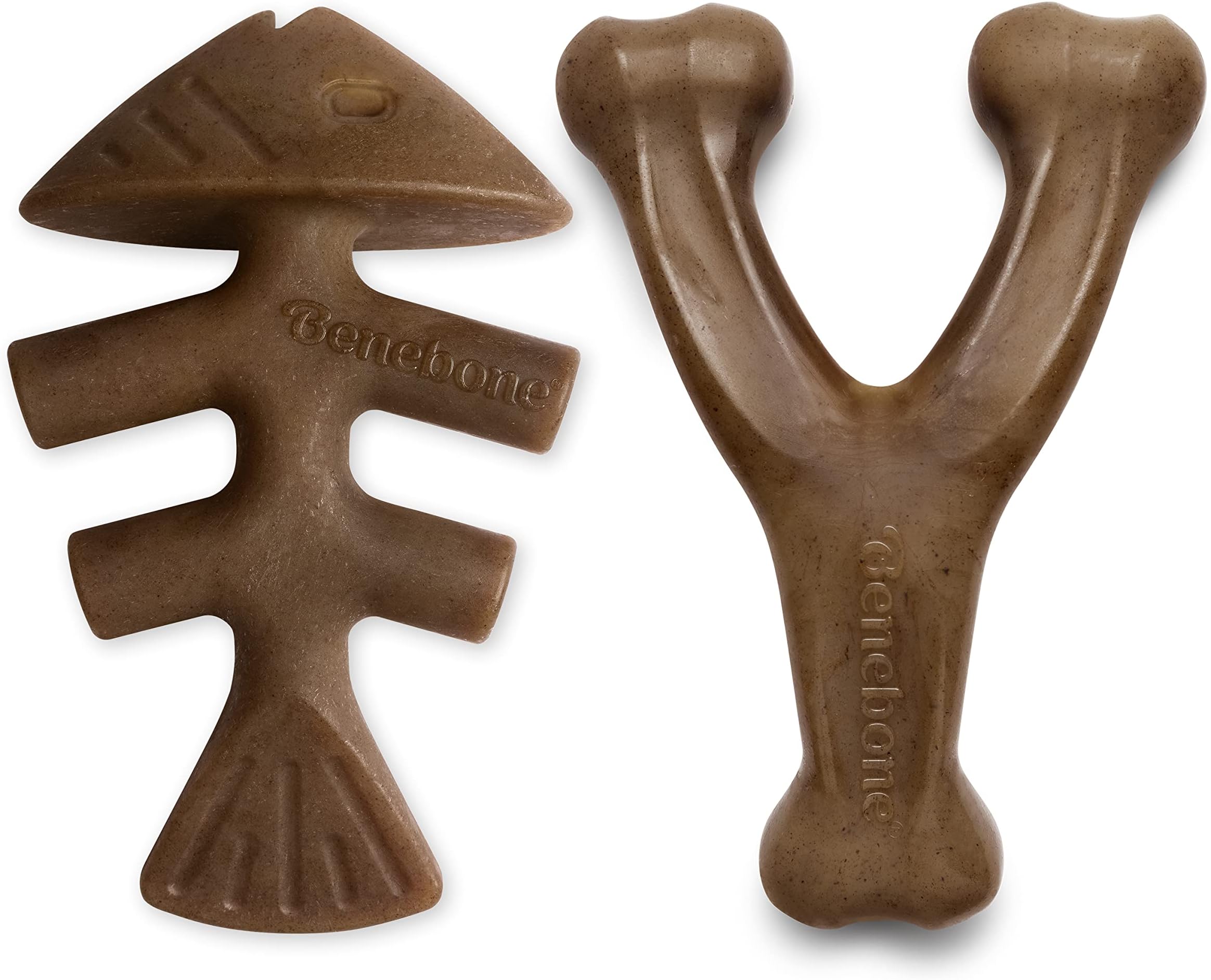 Benebone Indestructible Wishbone Dog Chew Toy for Aggressive Chewers ...