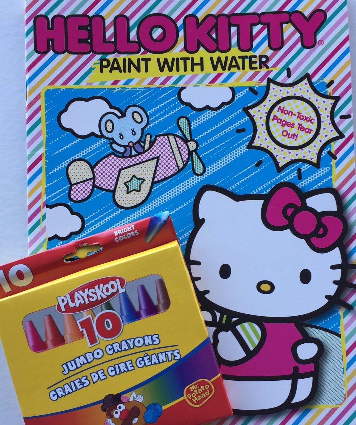 Amazon.com: SANRIO Hello Kitty Paint with Water Bundle w/ Set of (Non ...