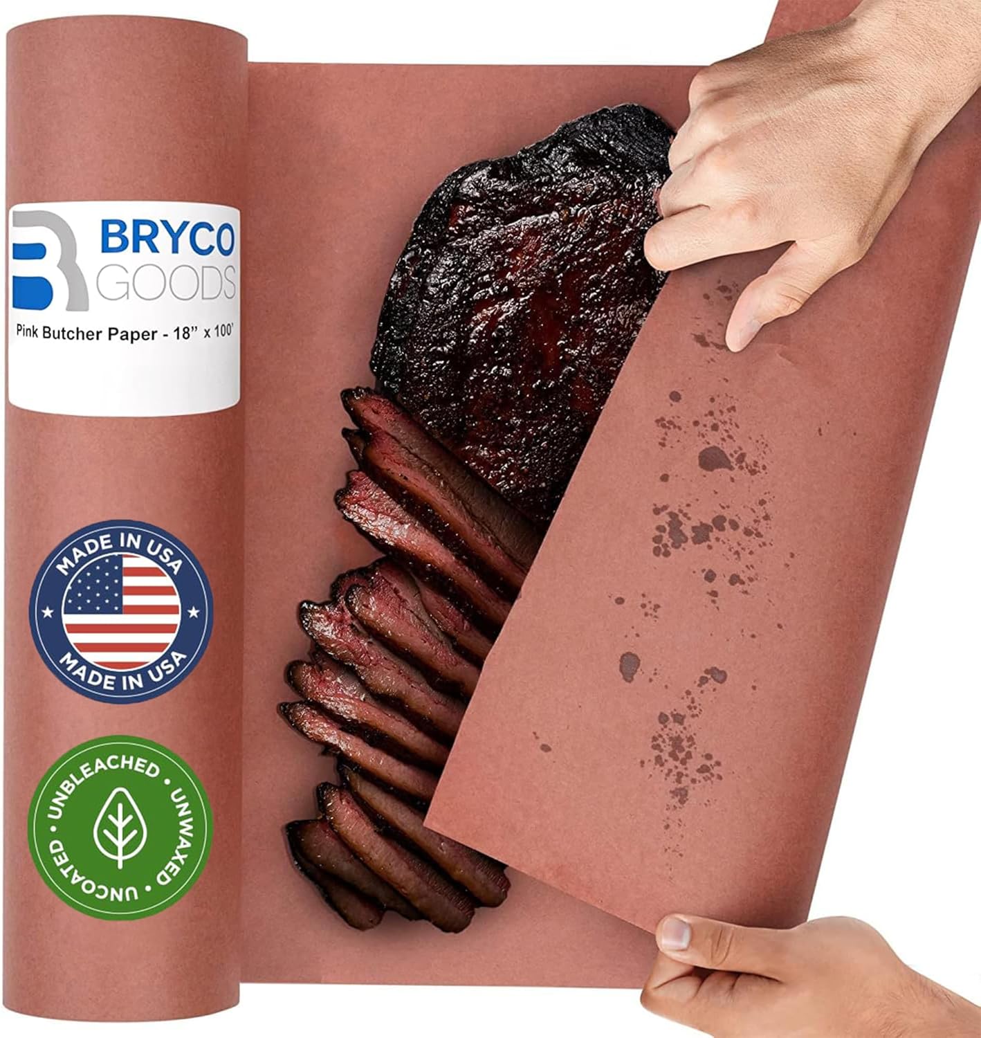 Bryco Goods Butcher Paper Roll - Unbleached - Unwaxed - Uncoated ...