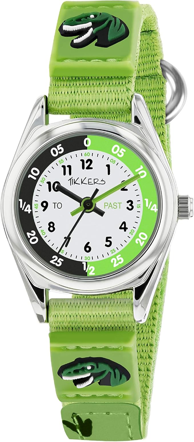 Tikkers Boys Analogue Quartz Watch with Textile Strap TK0149 : Amazon ...