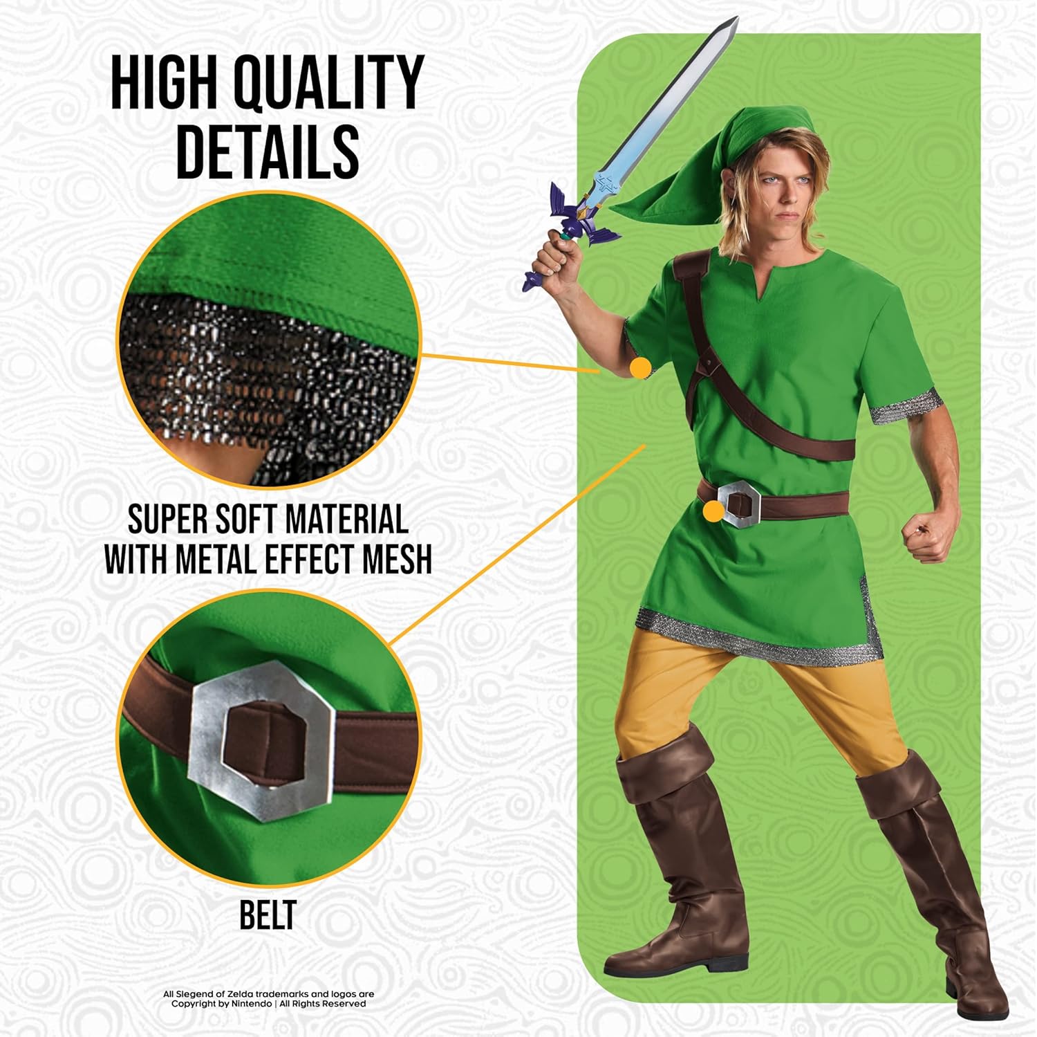 Disguise Offizielles Nintendo Link Legend of Zelda Kostüm Herren ...
