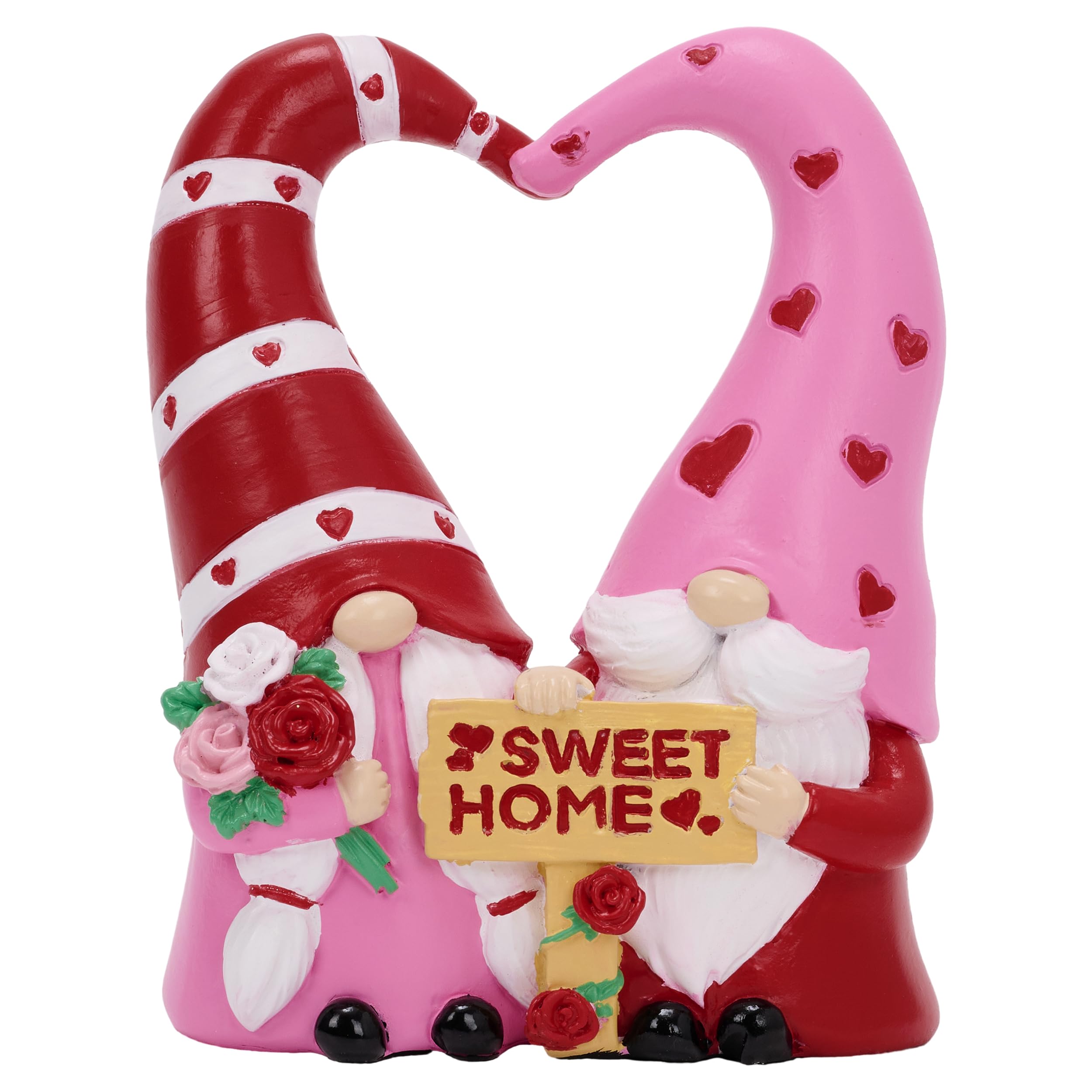 Amazon.com: TERESA'S COLLECTIONS Christmas Garden Gnomes Valentine's ...