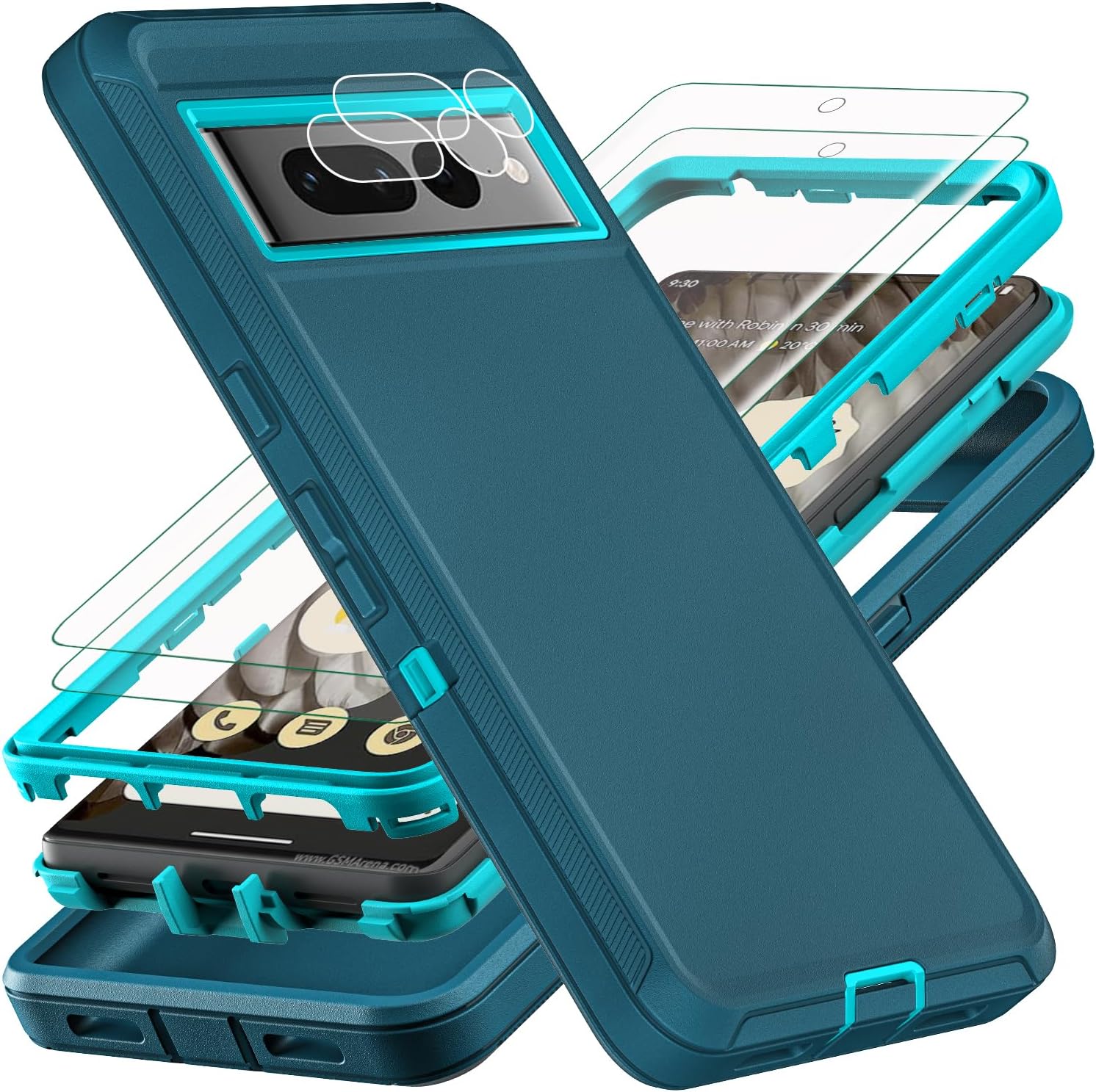 Amazon.com: YKHJKLEC for Google Pixel 7 Pro Case, Military Grade Heavy ...