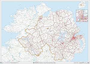 Postcode Sector Map - (S14) - Northern Ireland - Wall Map-Paper : Buy ...