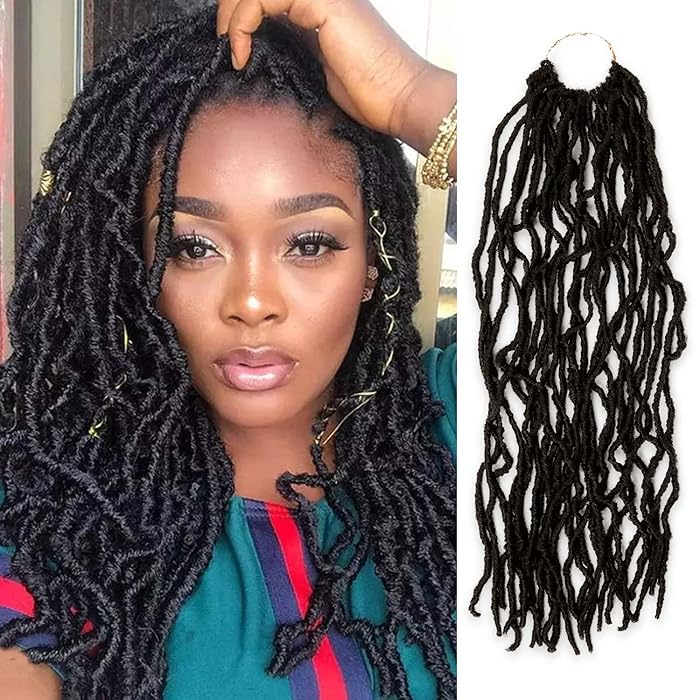 Buy 6 Packs 22 Inch AU-THEN-TIC Nu Faux Locs Soft Locs Crochet Hair for ...