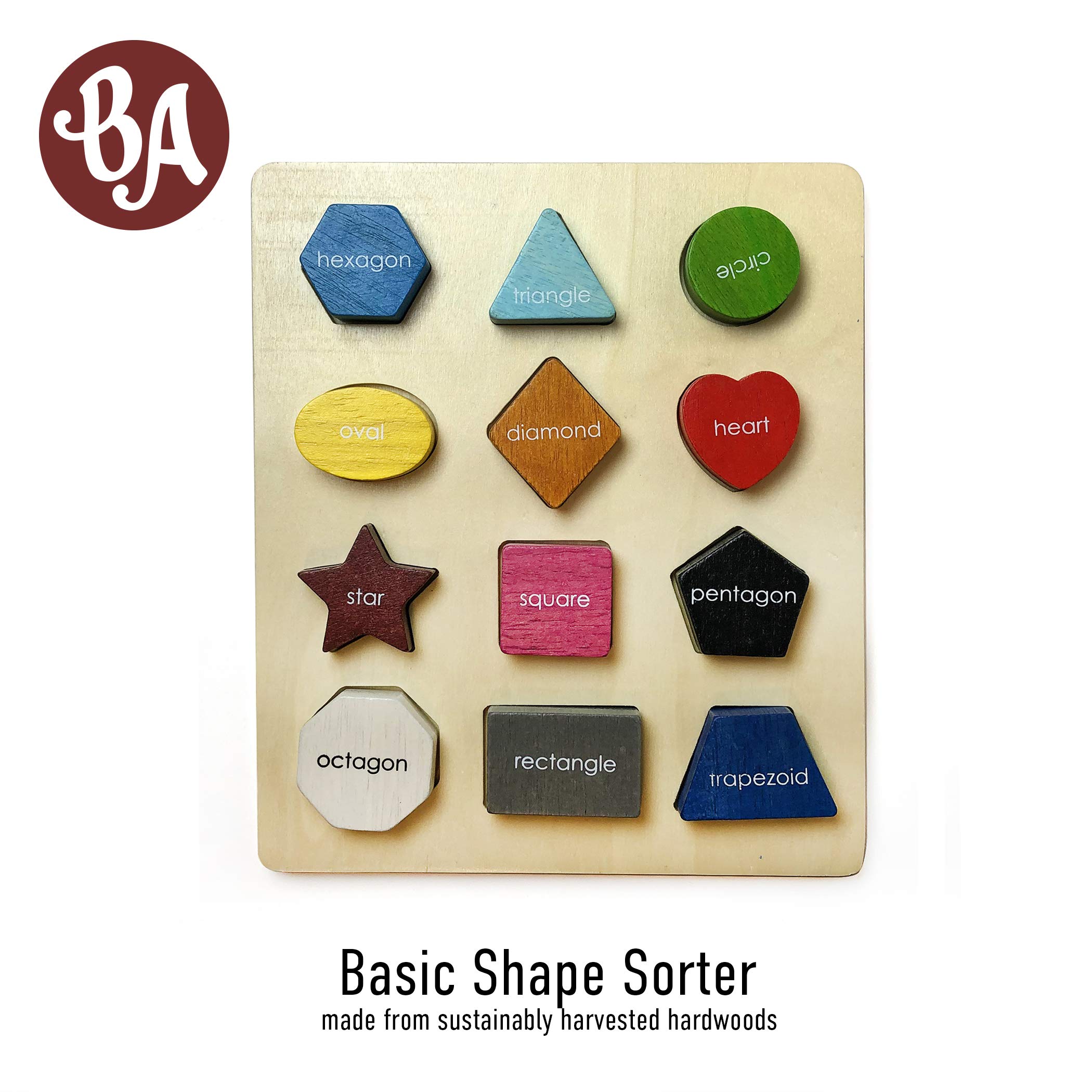 Snapklik.com : Basic Shape Sorter By BeginAgain Toys