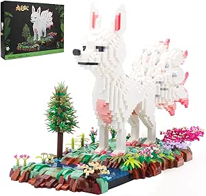Amazon.com: Kurimiaro Animal Micro Building Blocks Set - Nine Tailed ...