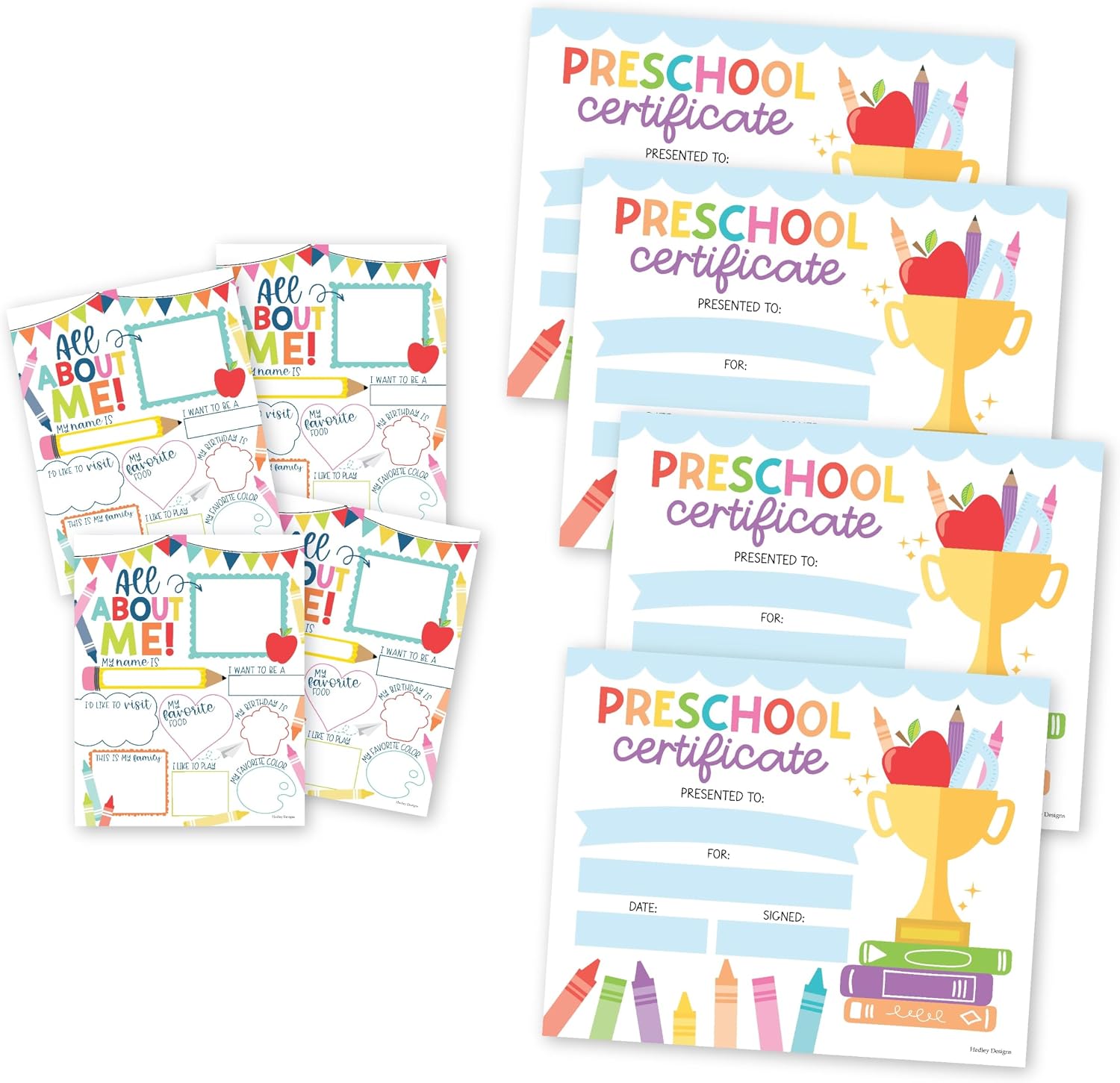 Student Award Certificates Classroom Recognition 25-Pack Achievement ...