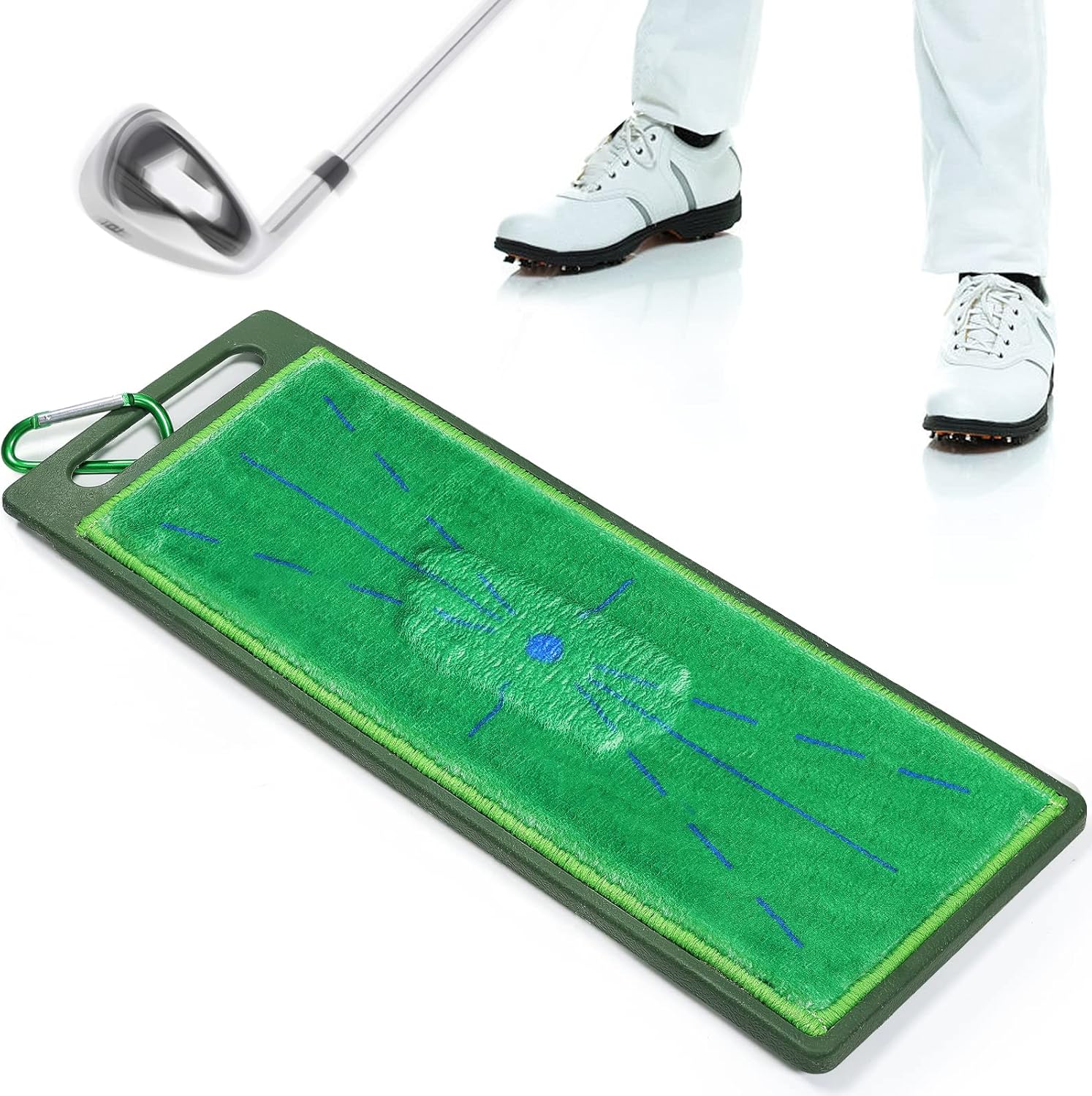 Amazon.com : HUAEN Golf Hitting Mat ,Golf Swing Training Impact Mat ...