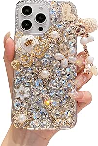 Amazon.com: iFiLOVE for Samsung Galaxy S25 Bling Diamond Case, 3D Luxury Sparkle Glitter Crystal ...