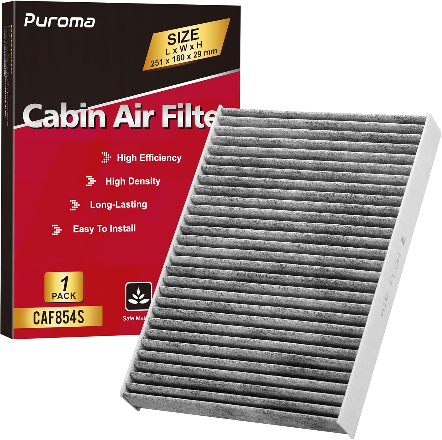 Amazon.com: Puroma Cabin Air Filter with Activated Carbon, Replacement ...