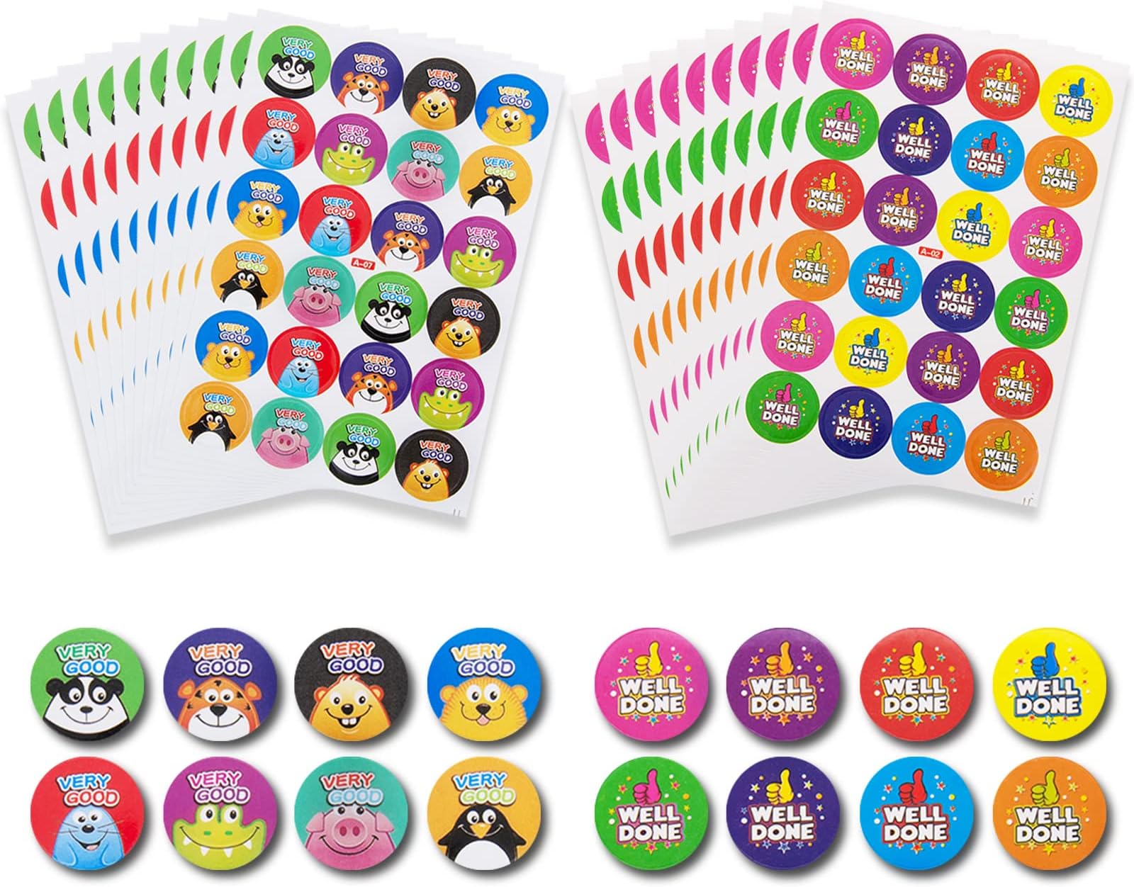 School Stickers Mini Well Done Stickers : Amazon.co.uk: Stationery ...