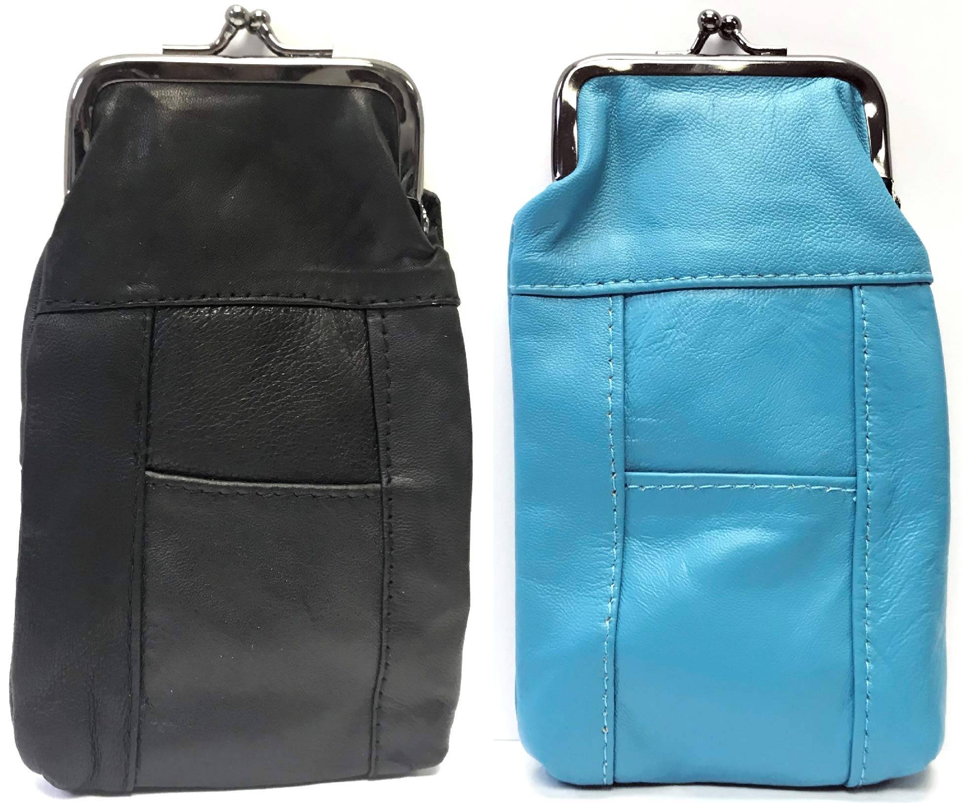 Amazon.com: [2-Pack] Eclipse Full Lamb Skin Cigarette Case Pouch, Coin ...