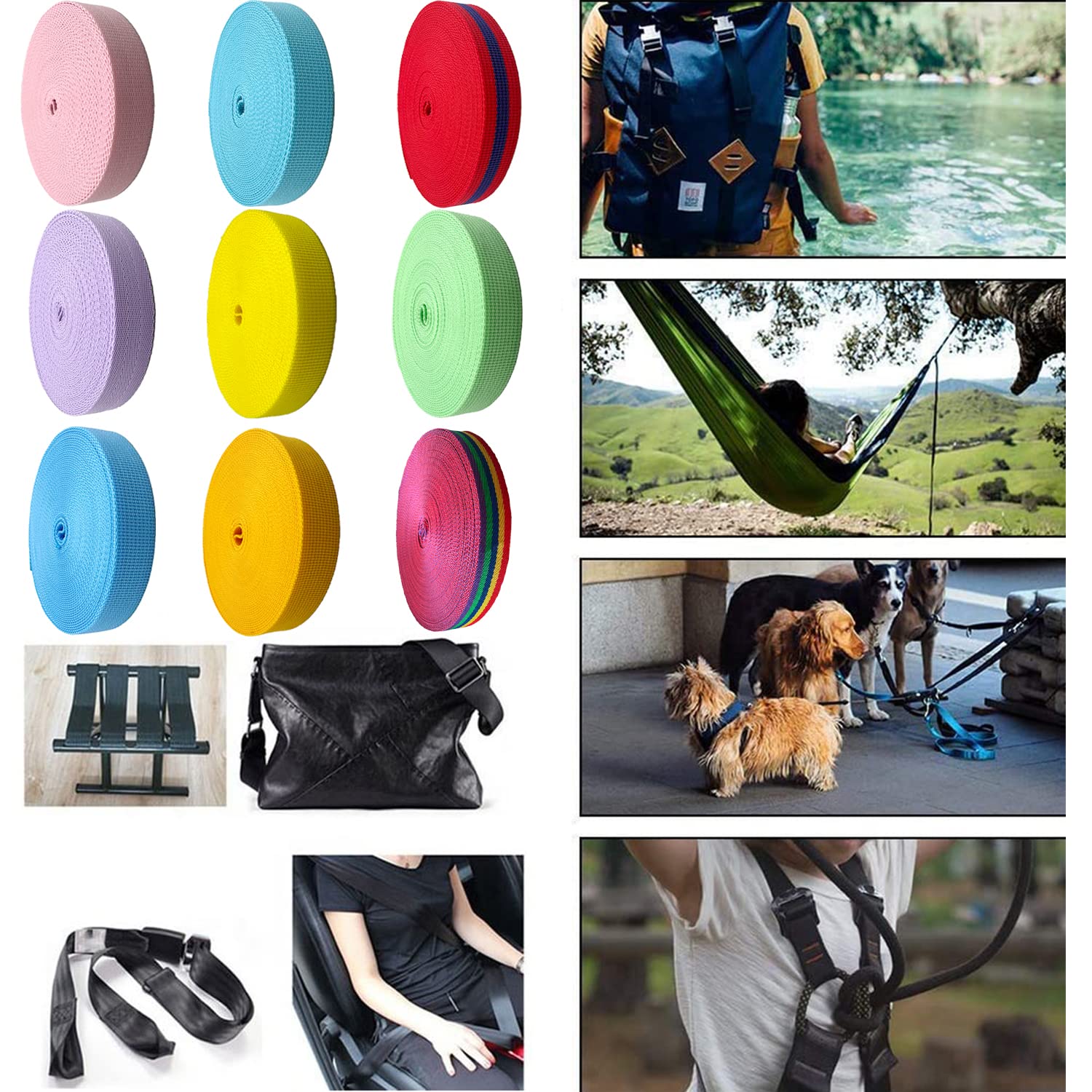 Snapklik.com : ADALT LION Nylon Webbing 1 Inch 1.5Inch Wide ...