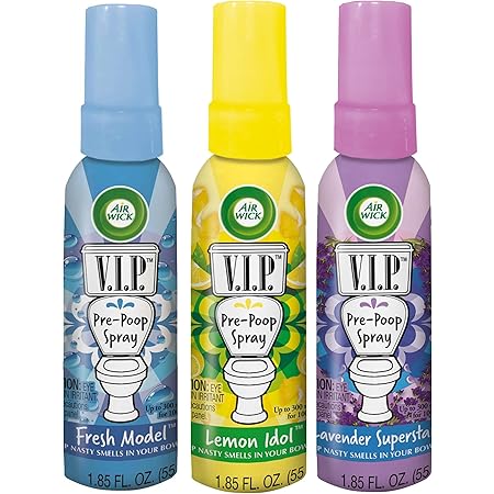 Amazon.com: Air Wick VIP Pre-Poop Toilet Perfume Bundle - Lavender ...
