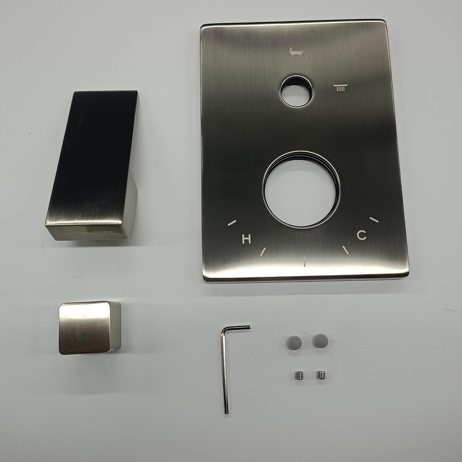 KES Shower System Replacement Handle, Diverter Knob and Cover Plate for ...