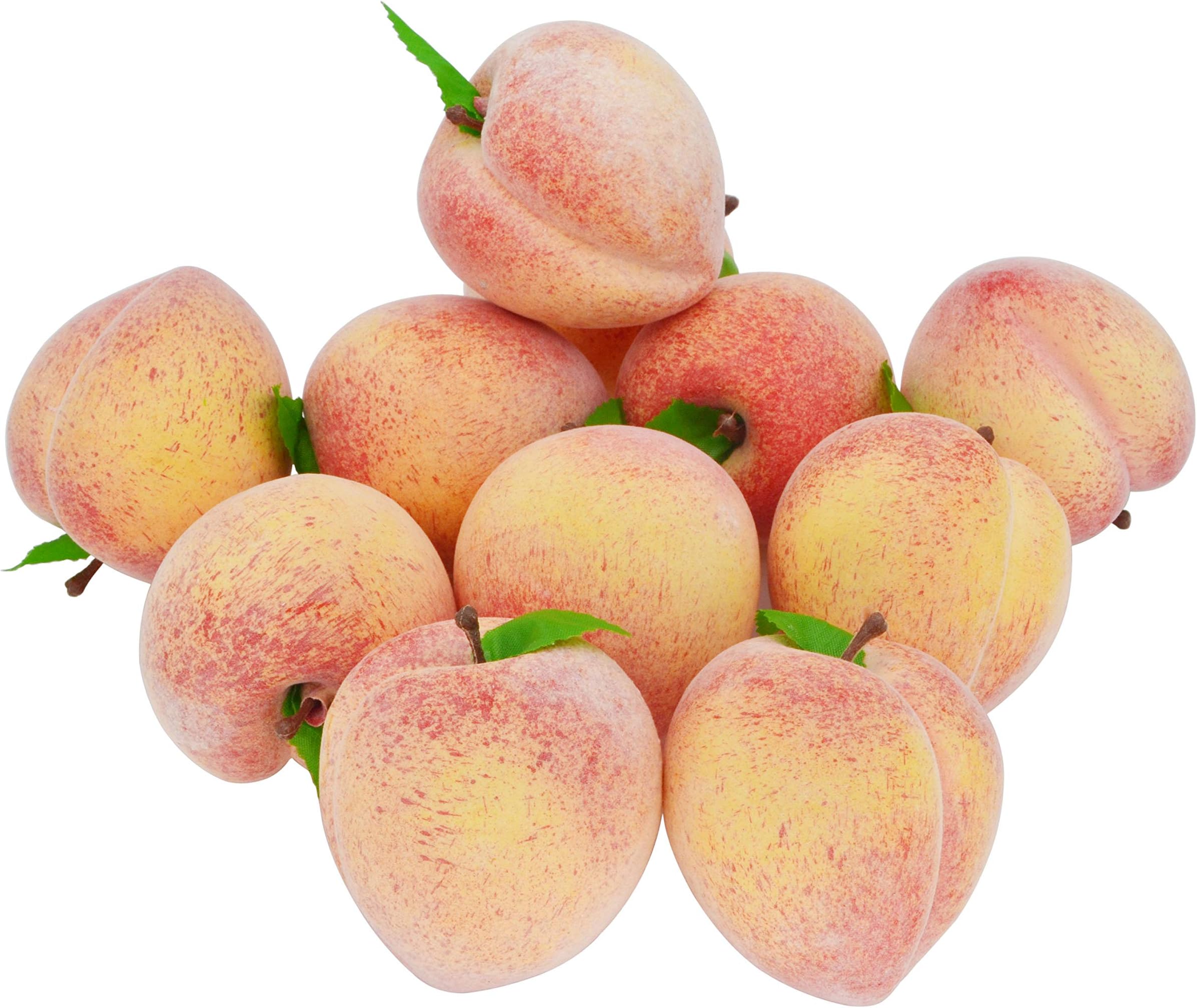 Amazon.com: HORUIUS Mini Artificial Peach Fake Peach Mini Fruit Small ...