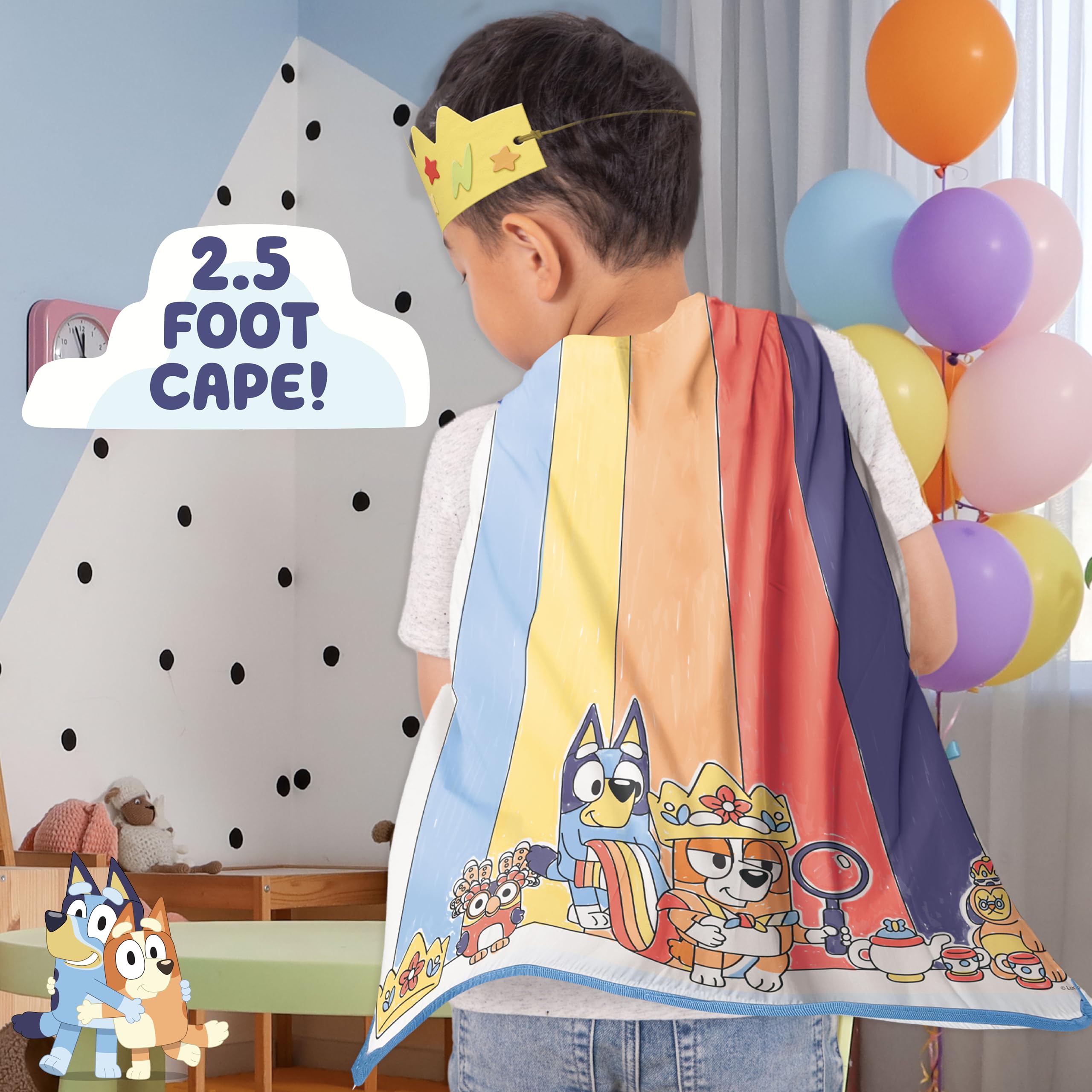 Snapklik.com : Bluey Creative Dress-Up Set, Includes Colorable Cape ...