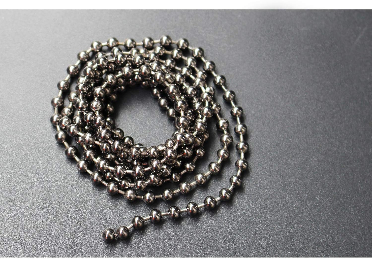 Tigofly 3m 3 Colors Fly Tying Steel Bead Chain 4mm Eyes Fly Fishing ...