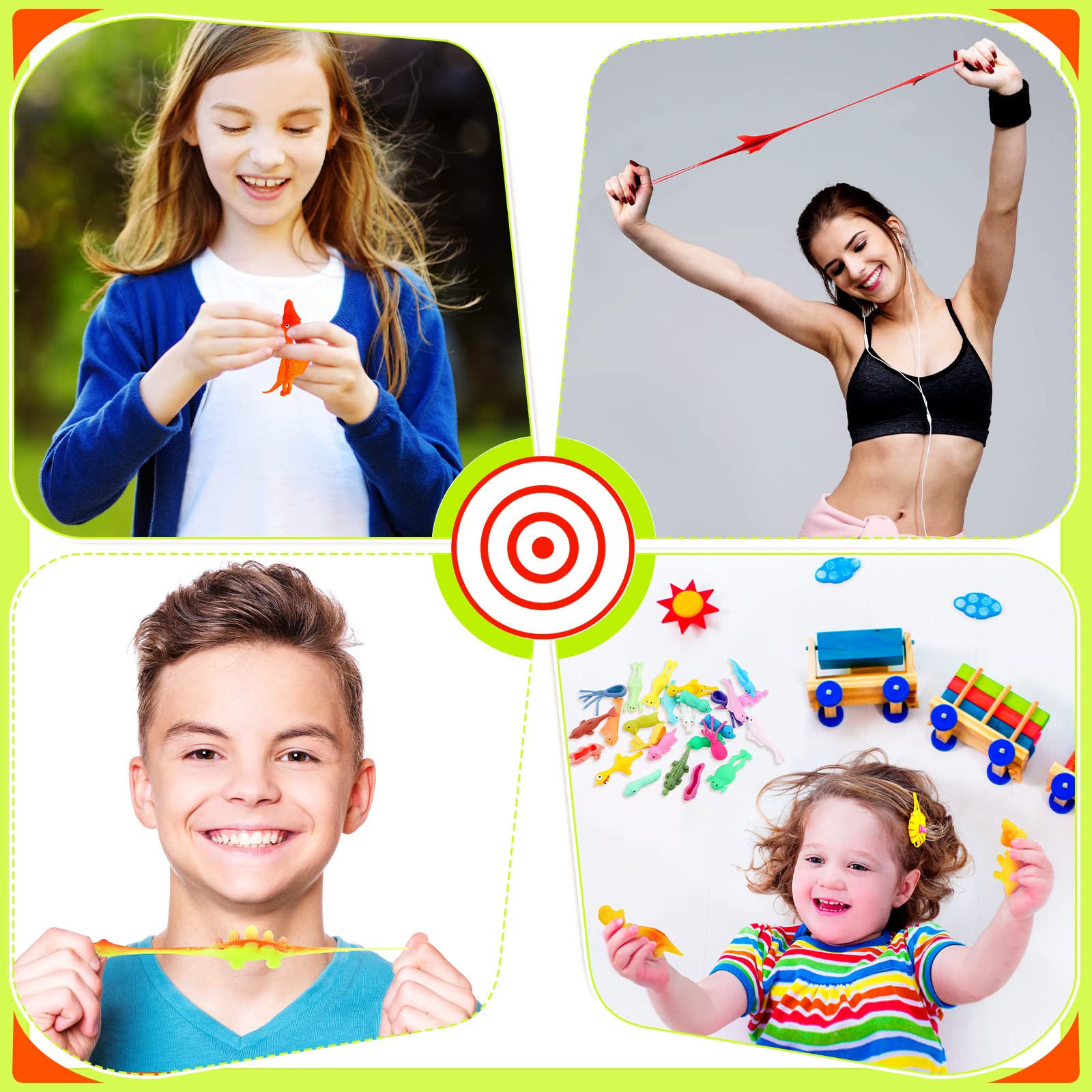 Snapklik.com : 40 Pcs Finger Slingshot Animal Toys Chicken Dinosaur ...