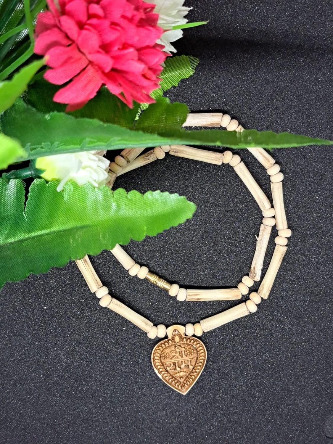 KARTIK CREATION Tulsi Mala with Ram Name Locket. for Mens and Womens ...