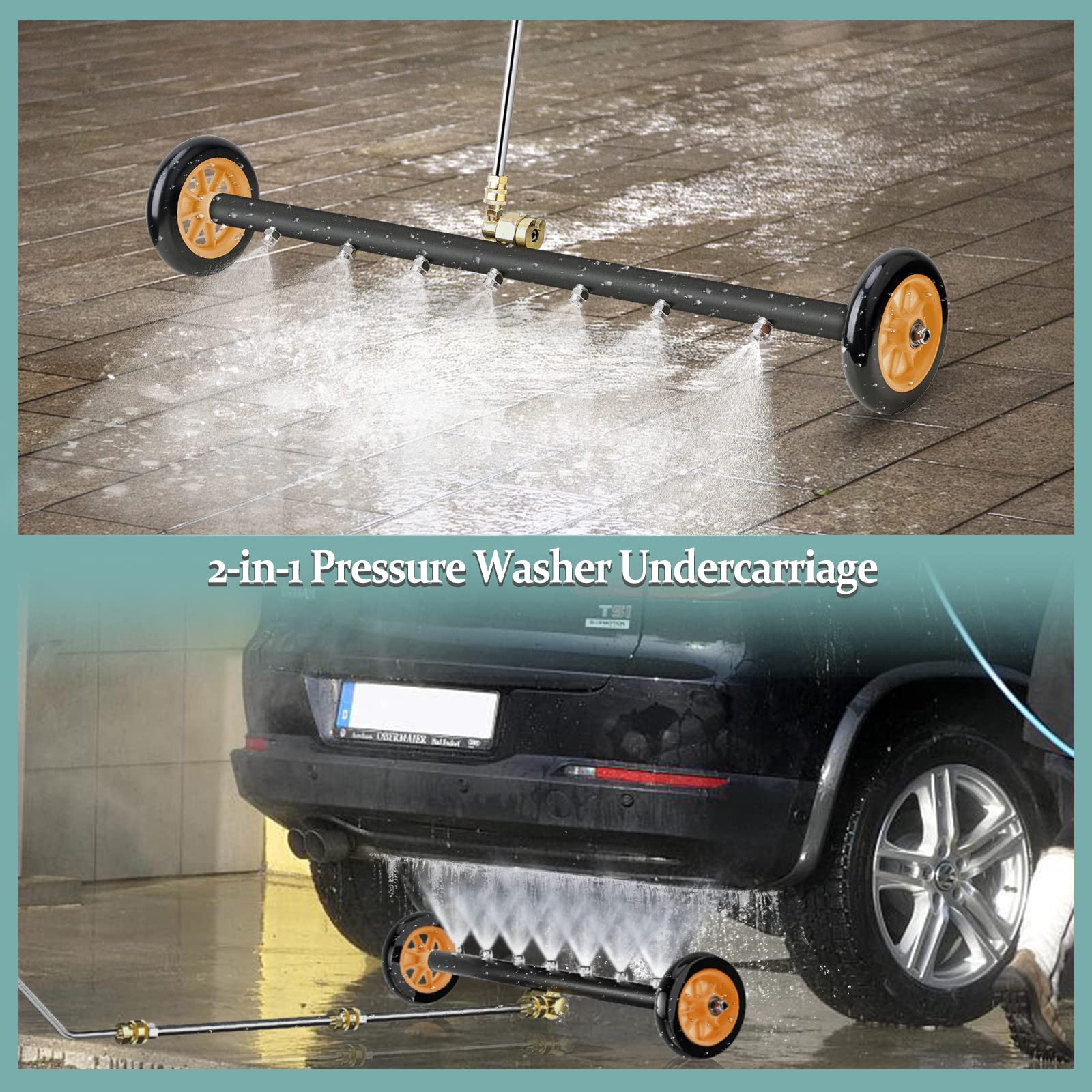 Snapklik.com : Pressure Washer Undercarriage Cleaner, Upgrade Extended ...