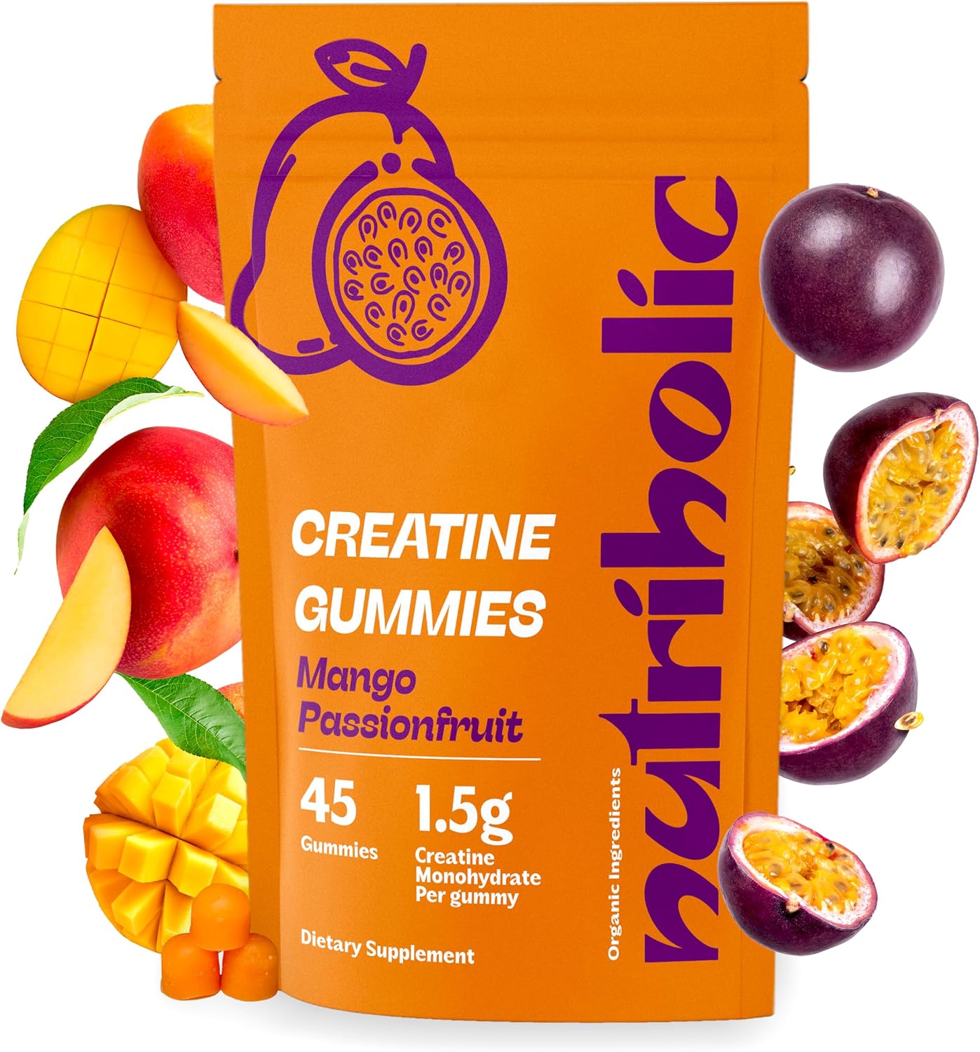 Amazon.com: Nutriholic Creatine Monohydrate Gummies for Men and Women ...