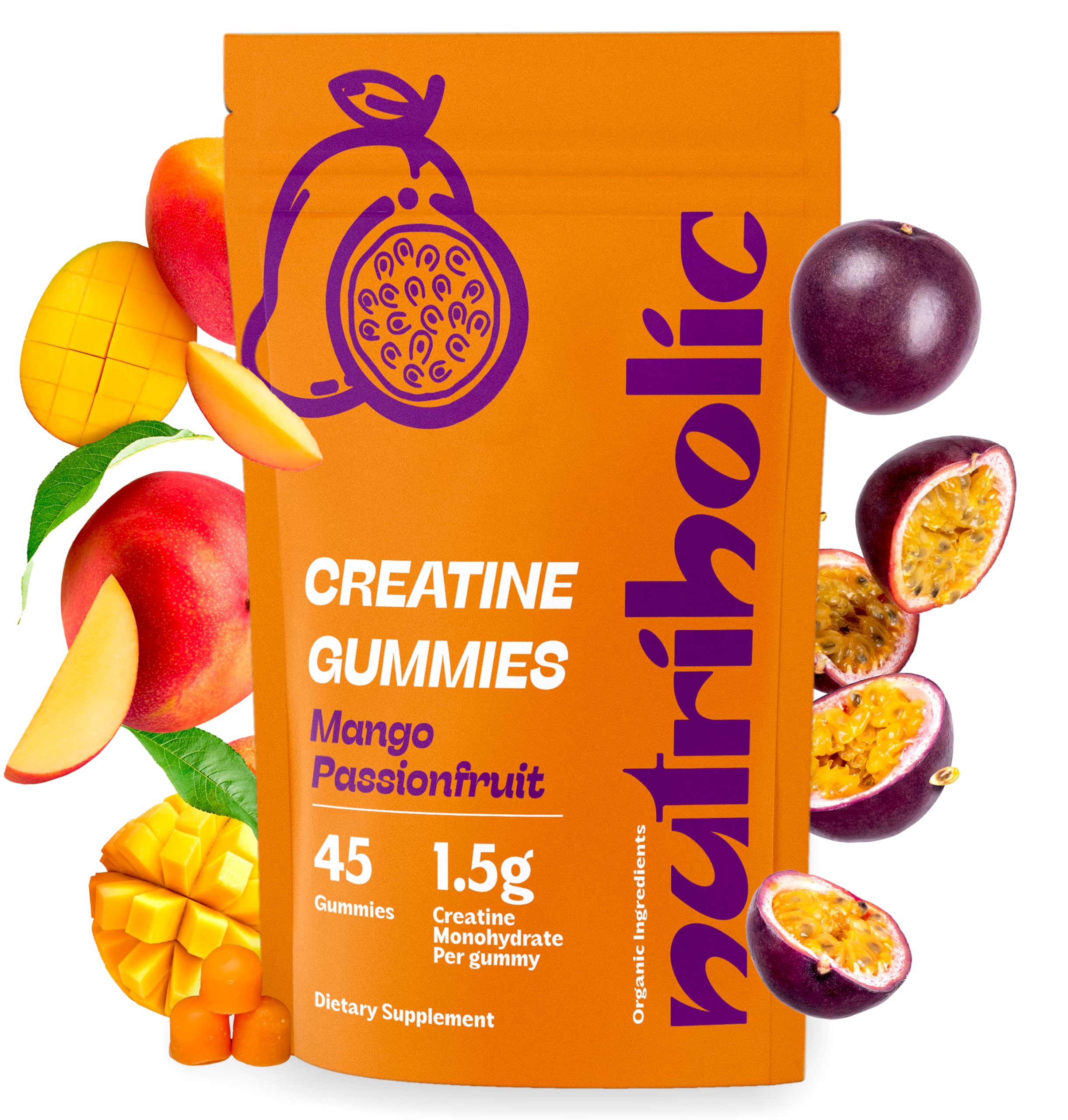 Amazon.com: Nutriholic Creatine Monohydrate Gummies for Men and Women ...