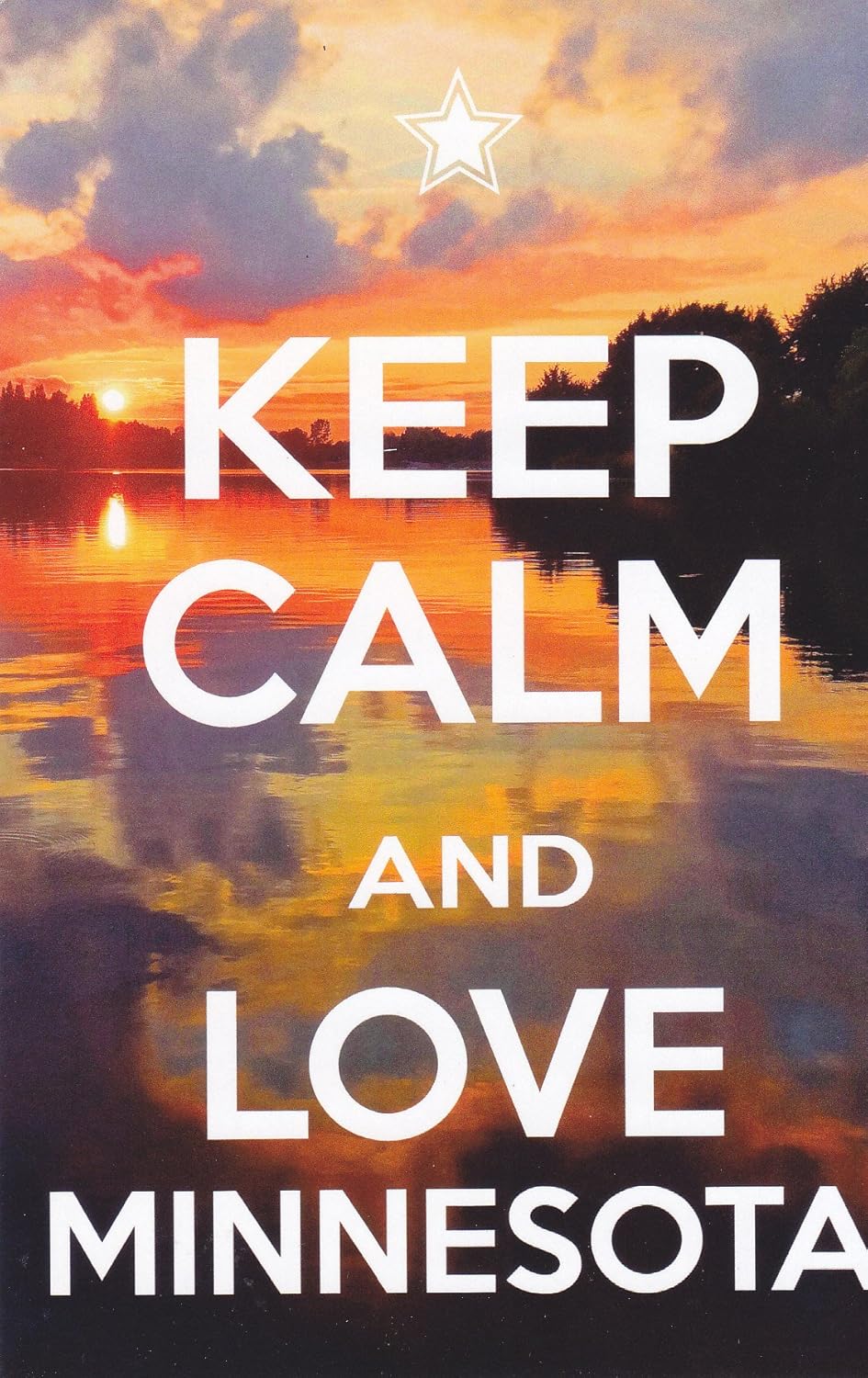 Amazon.com : KCALM02 - MINNESOTA - KEEP CALM and LOVE MINNESOTA ...