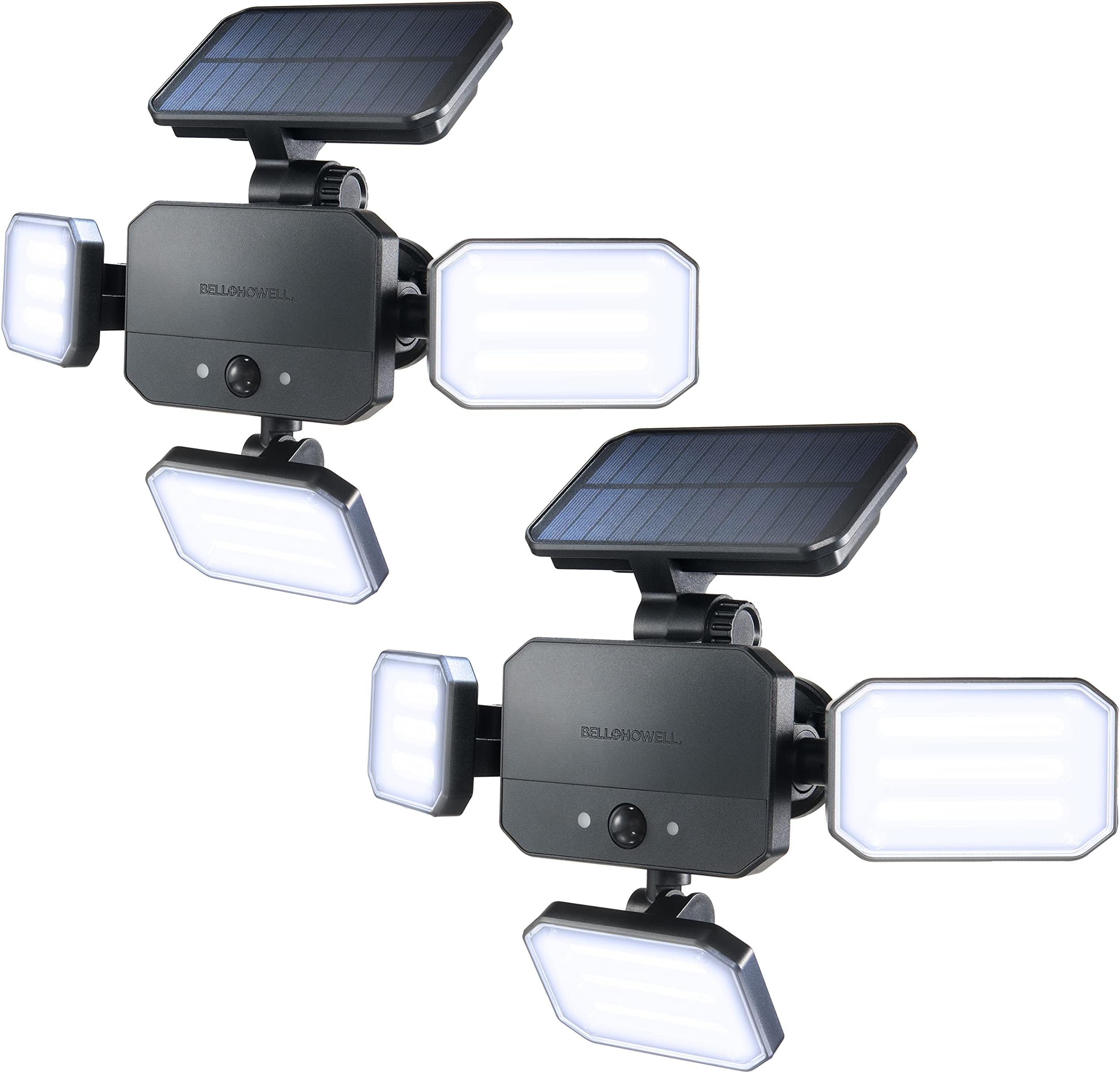 Bell+Howell Bionic Floodlight 180 Degrees Swiveling Solar Lights ...